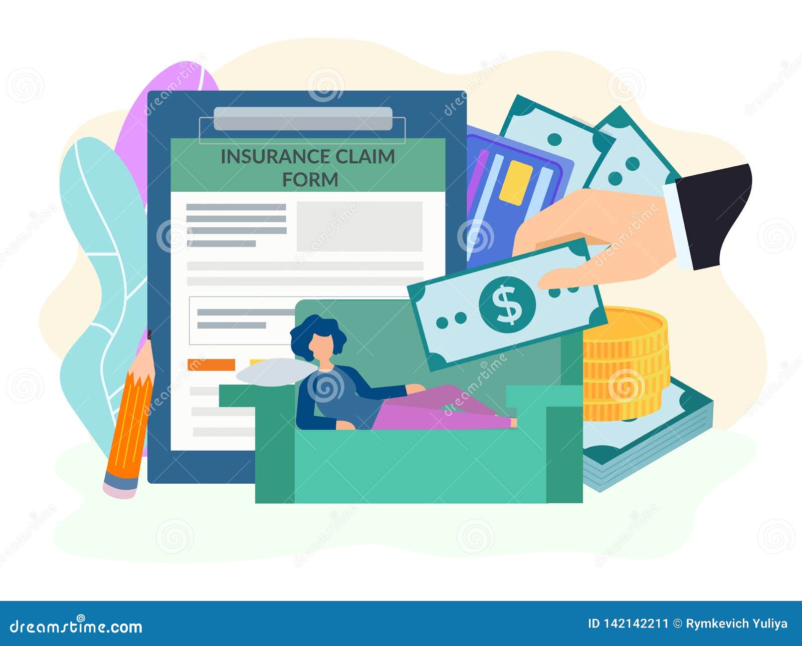 Medical Insurance Claim Concept, Insurance Claim Filling Form, Helping ...