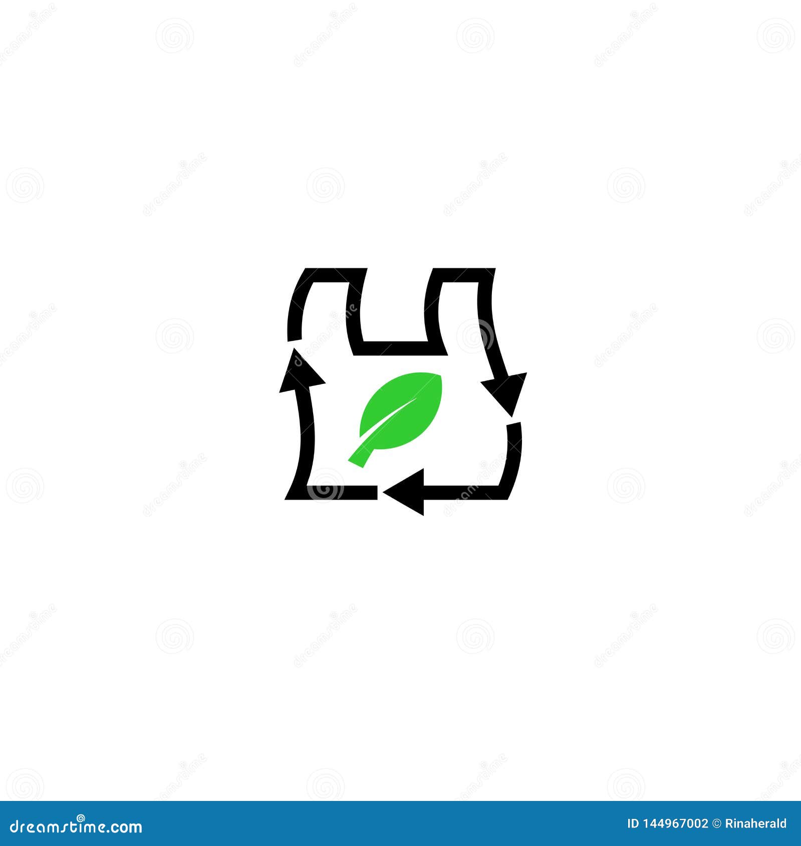 Recycled Plastic Bags Logo Icon Designs Vector Illustration Stock ...