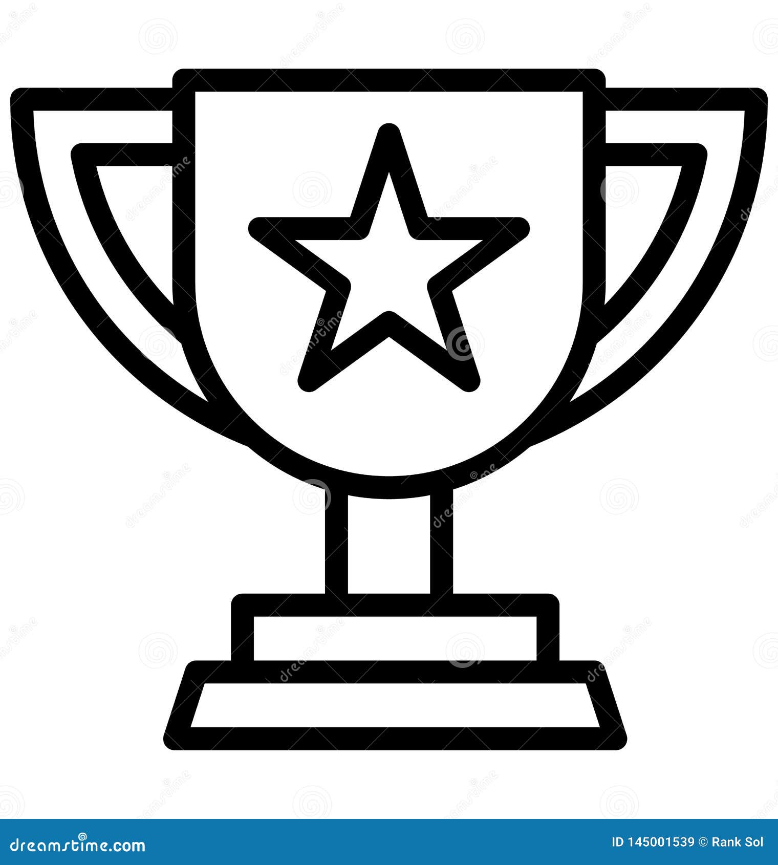 Best Performance Award Isolated Vector Icon Which Can Easily Modify or ...