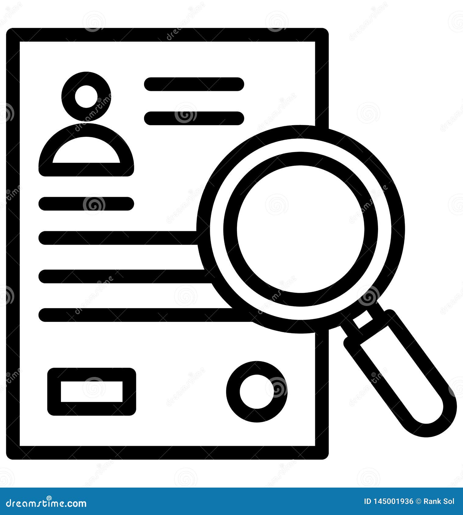 Mobile Employee Data Analysis Isolated Vector Icon Which Can Easily ...