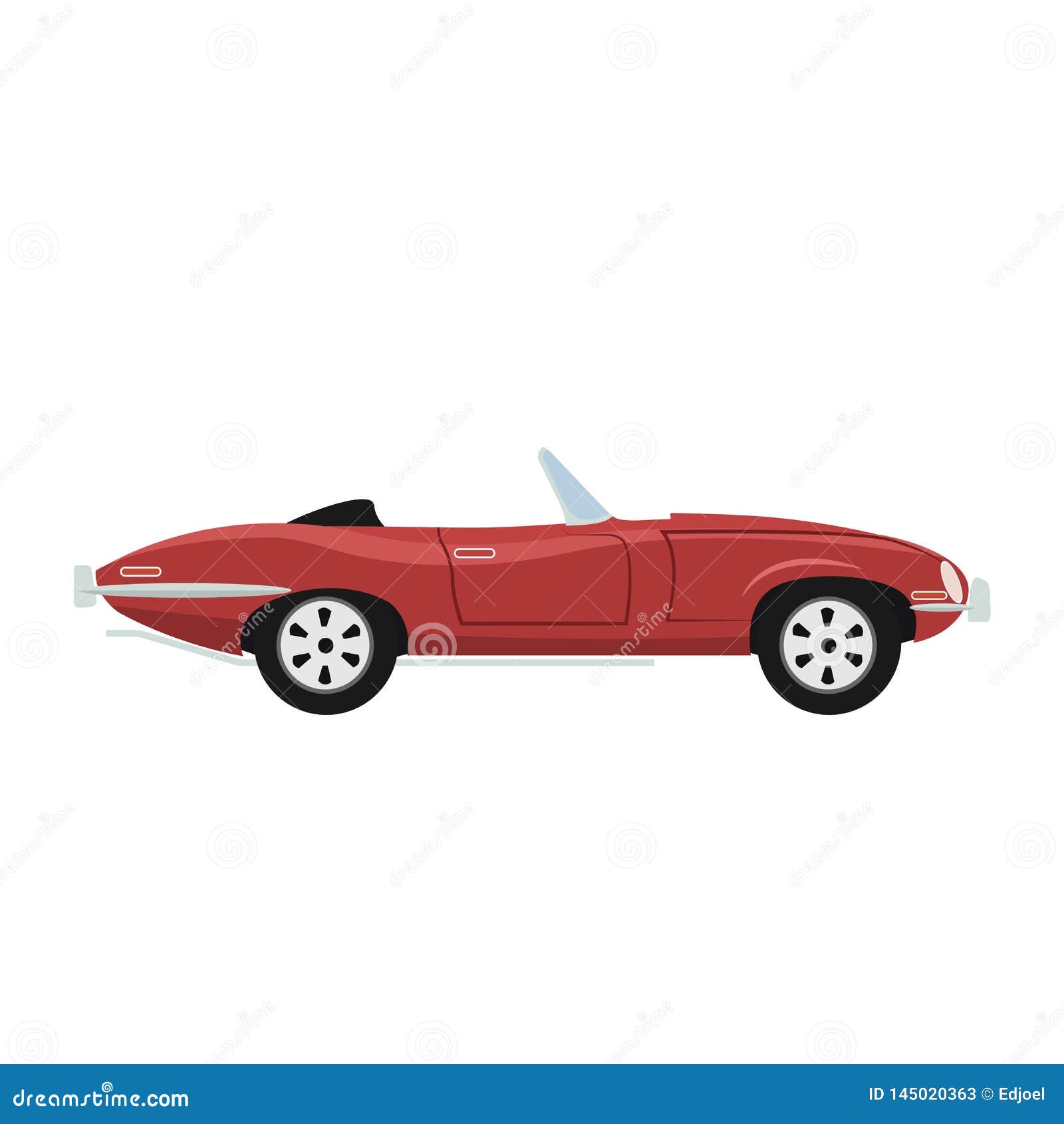 Classic and Antique Luxury Convertible Car Design Stock Vector ...