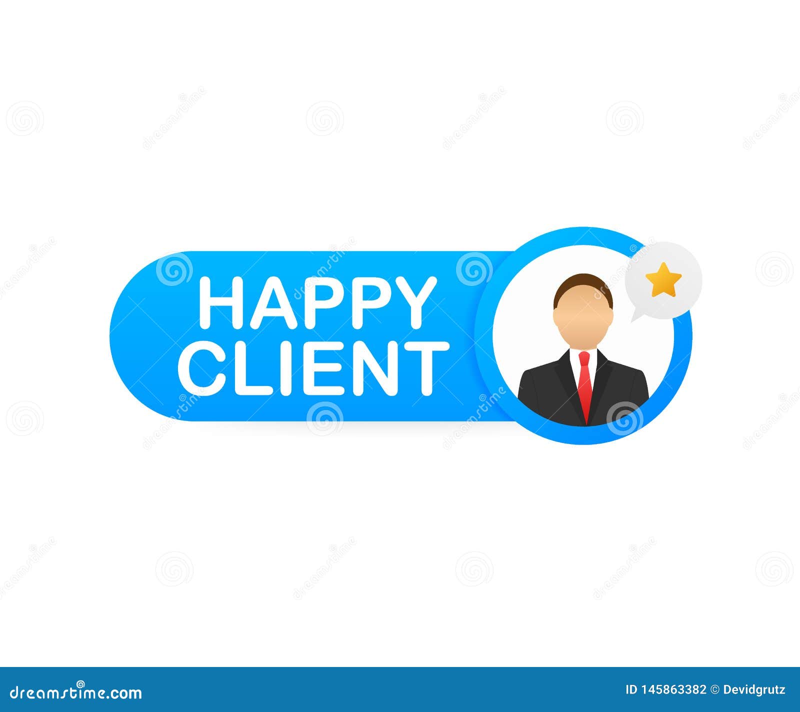 Good Testimonial Icon. Happy Customer, Satisfaction Clients. Vector ...