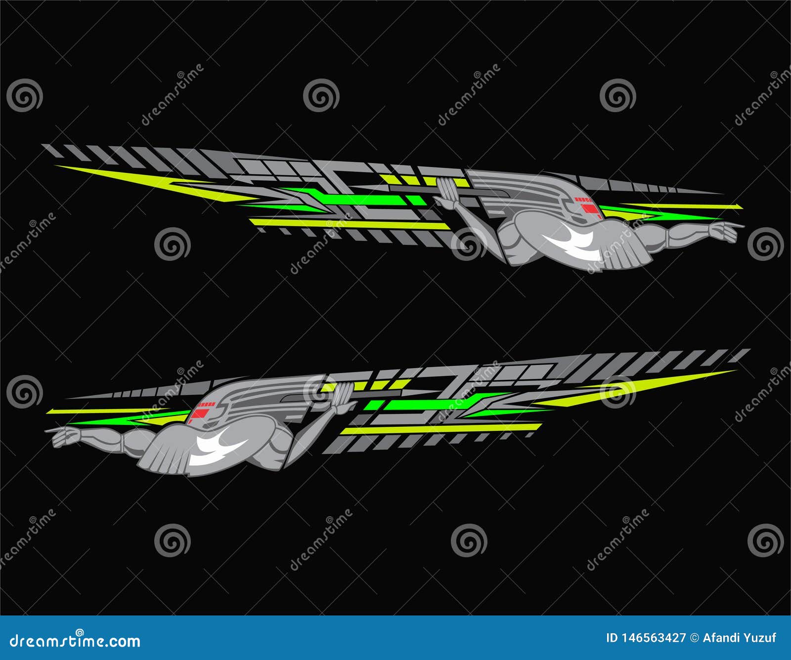 Sticker Racing Helmet. Related To Racing Symbol. Simple Design Editable ...