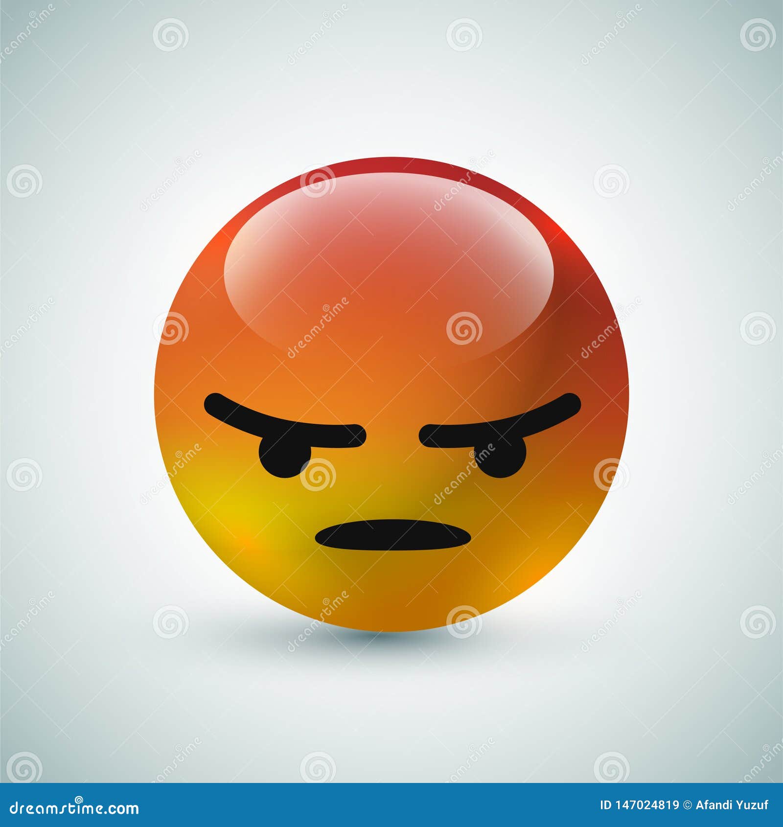 Angry Chat Emoticon Vector Illustration | CartoonDealer.com #126270230