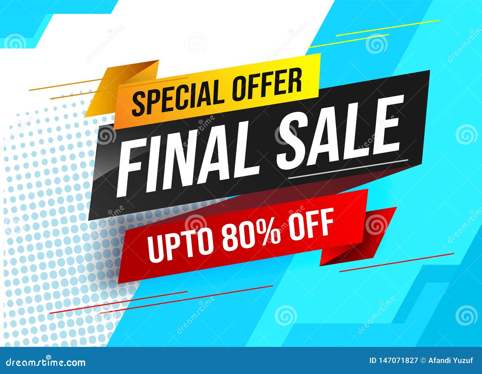Special Offer Final Sale Tag. Banner Design Template for Marketing ...