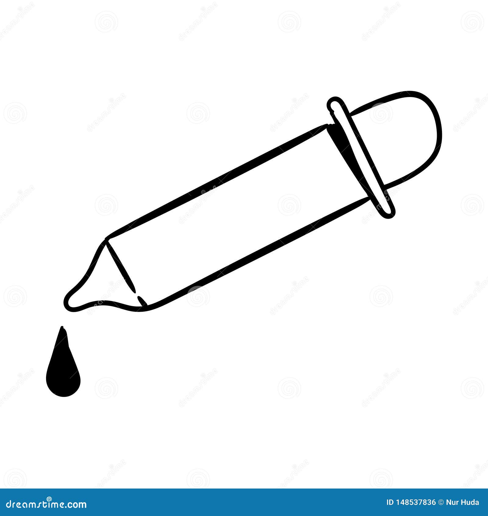 Dropper Doodle Drawing Doodle Icon Vector Stock Illustration ...