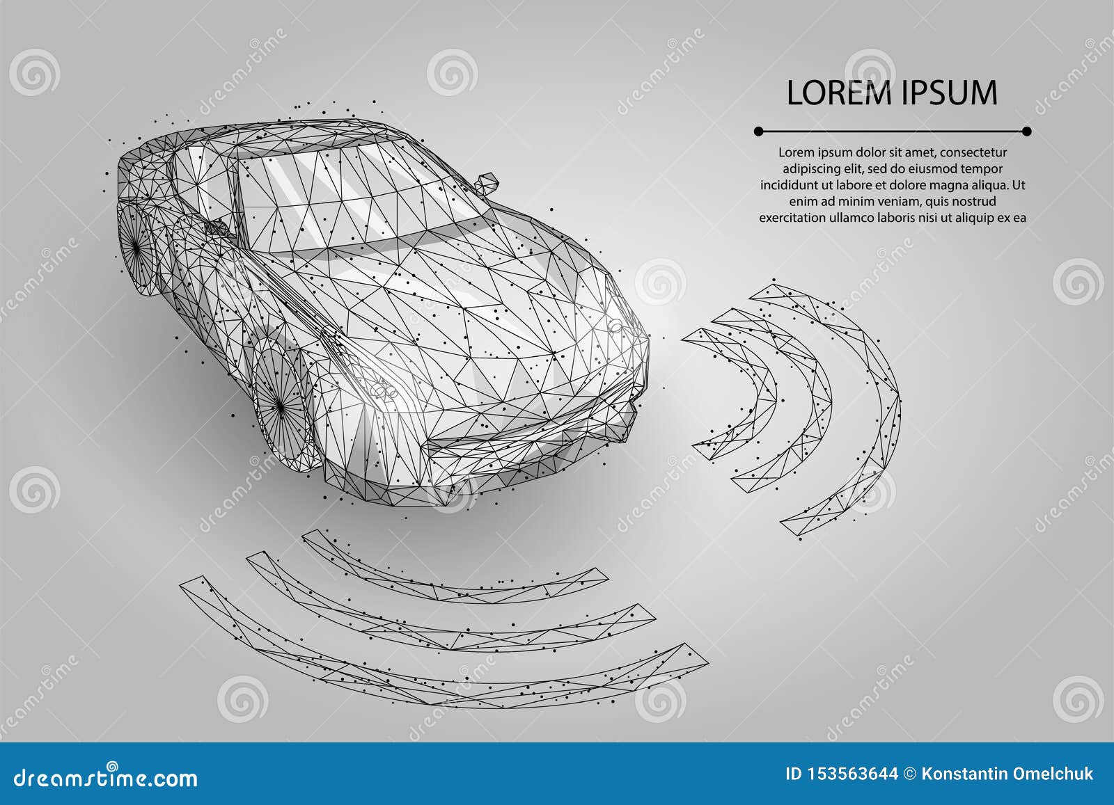 High Automation Concept Icon. Car With Autonomous Features. Steering ...