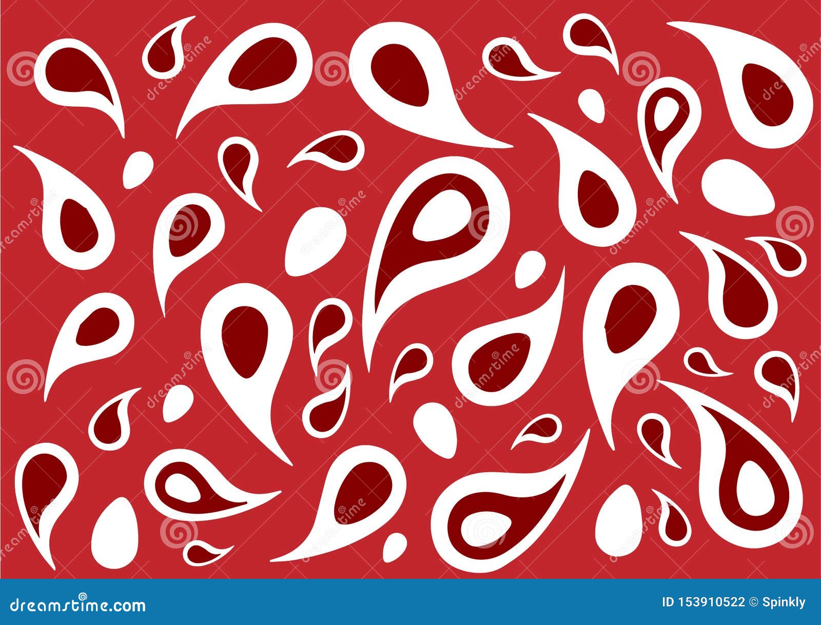 Red Different Shade Paisley Wallpaper Background Stock Photo - Image of ...