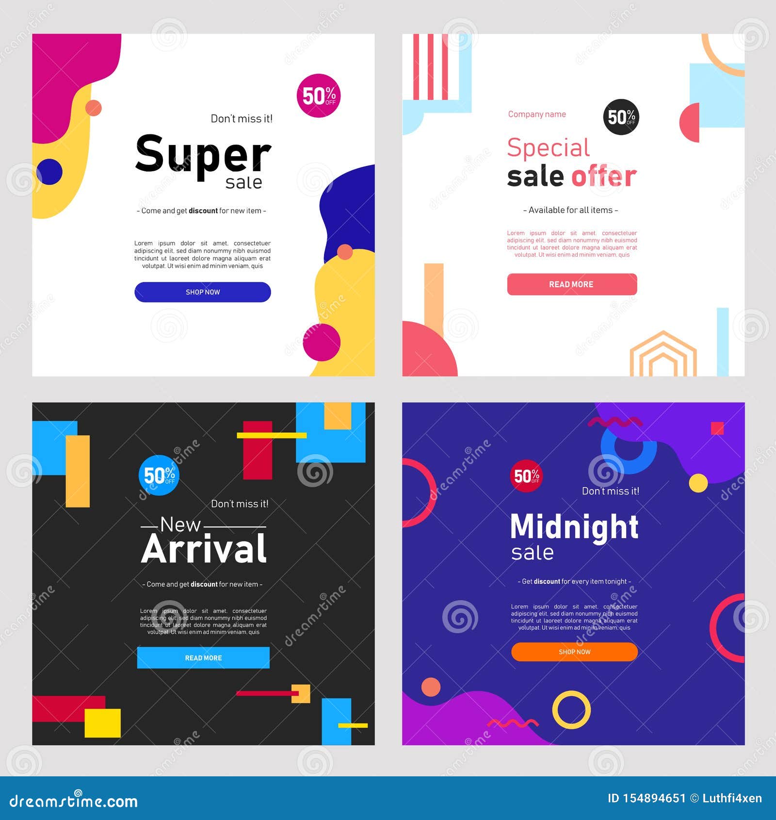 Set of Mobile Sale Banner. Sale Banner Template Design, Flash Sale ...