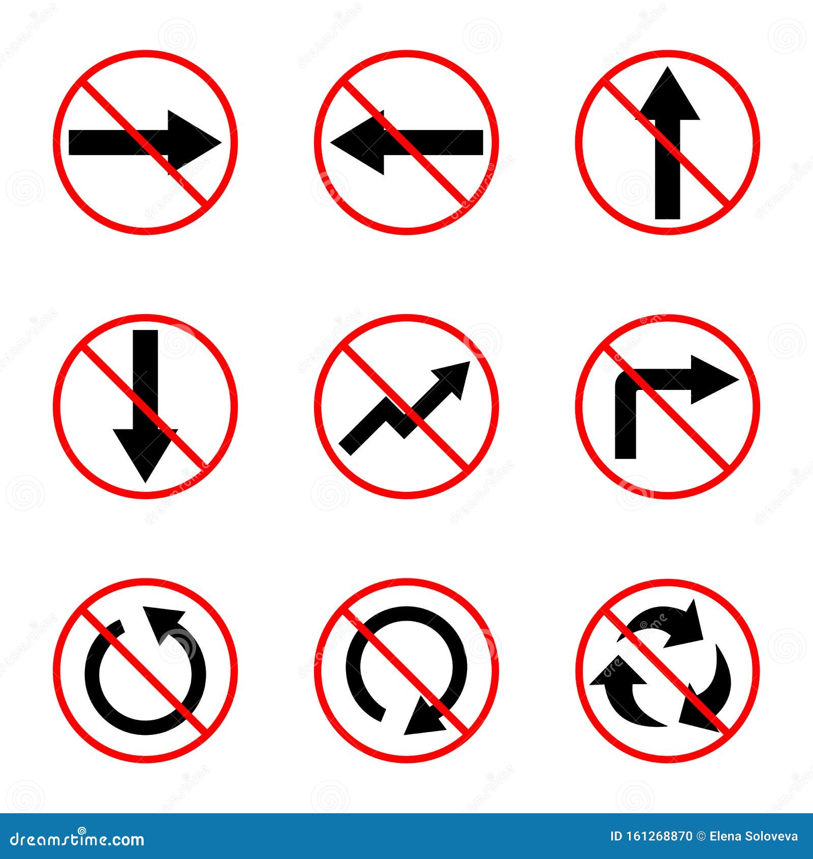 Pointer Sign. Click Arrow Symbol. Prohibited Ban Stop Symbol.Mouse ...