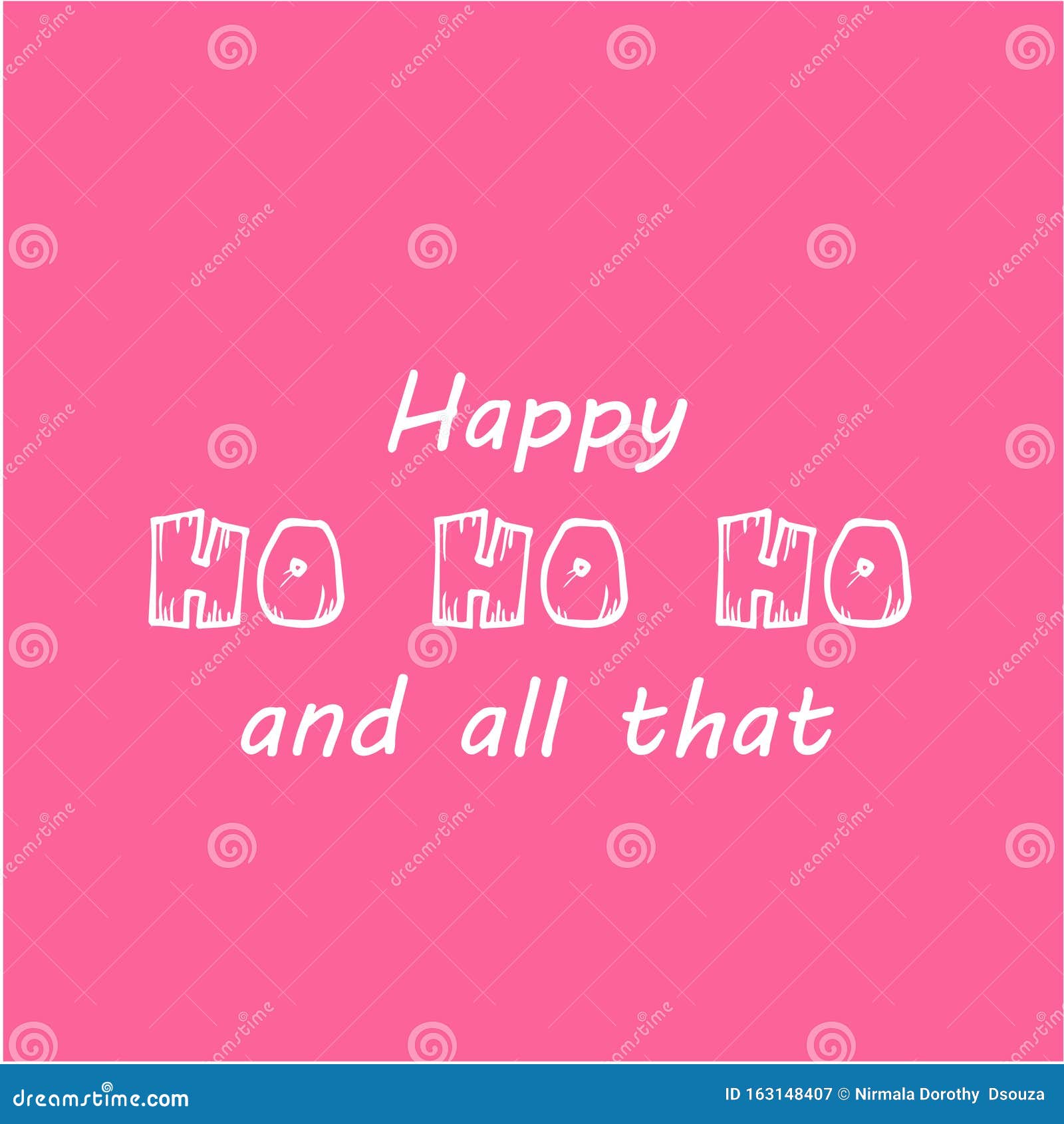 Happy Ho Ho Ho and All that Stock Illustration - Illustration of ...