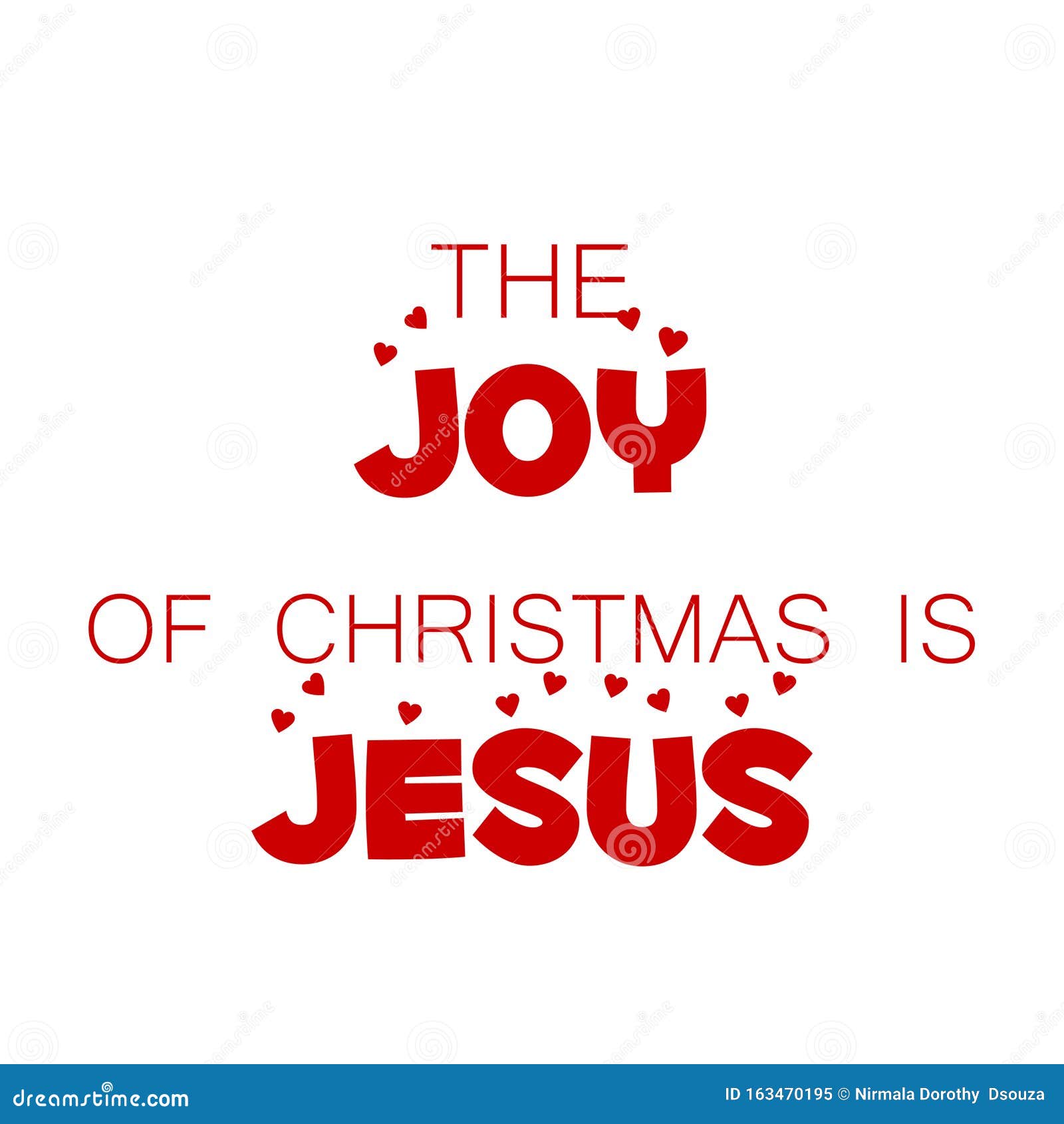 The Joy of Christmas is Jesus Stock Illustration - Illustration of ...