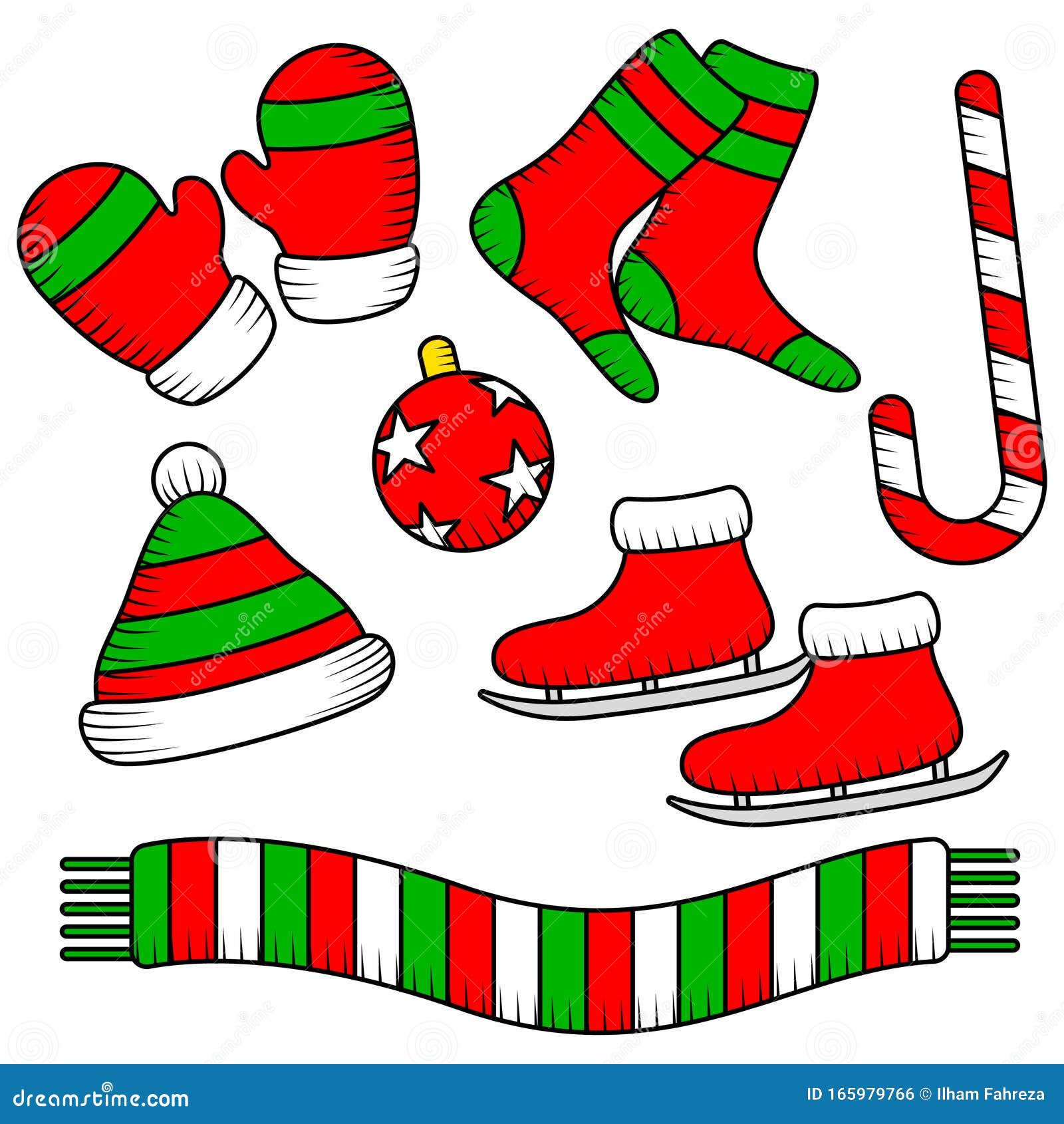 Collection of Elements for Winter Stock Vector - Illustration of ...