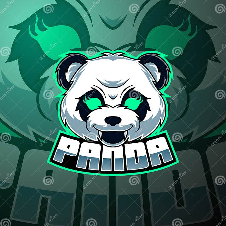 Panda Esport Mascot Logo Design Stock Vector - Illustration of panda ...