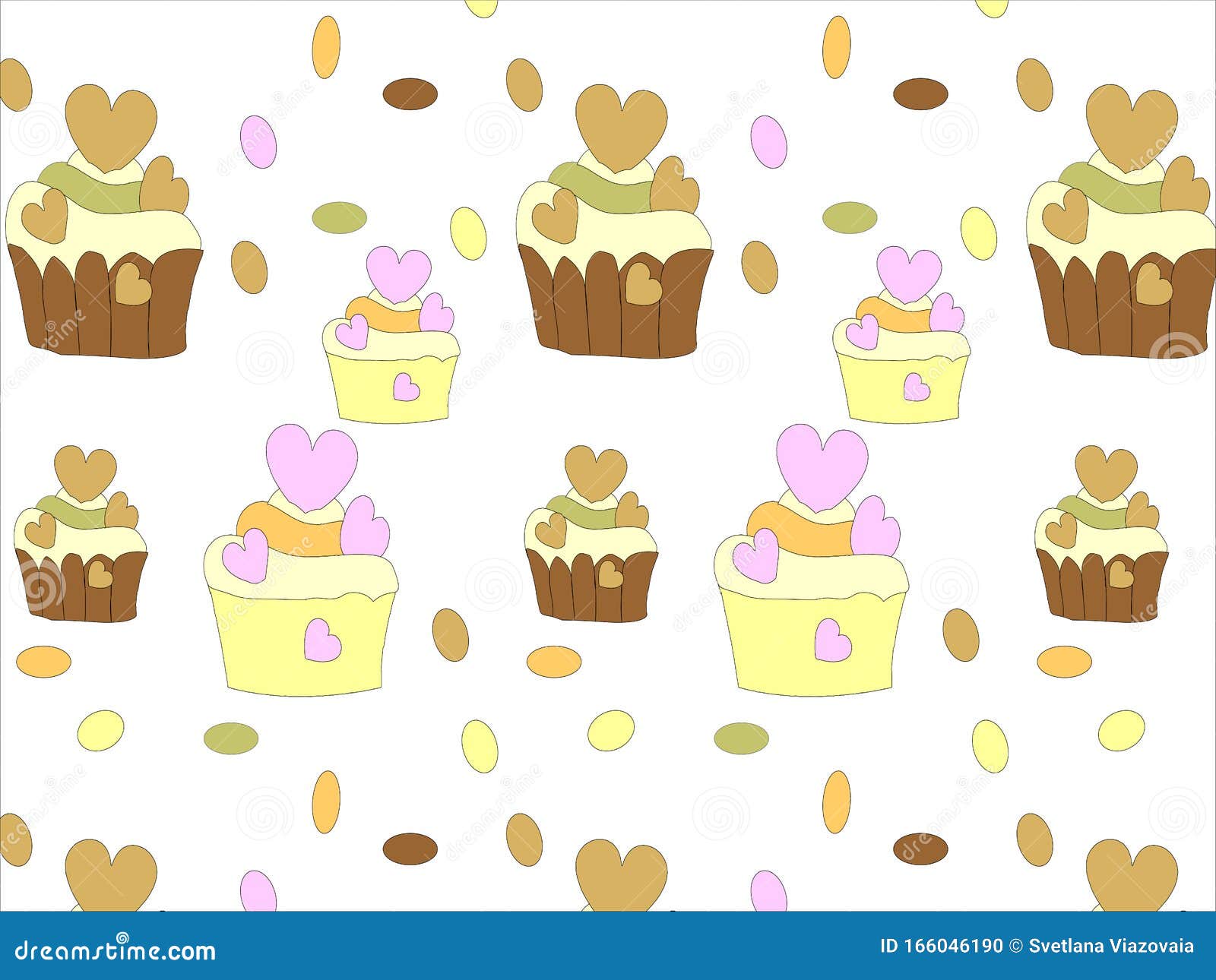Sweet Cakes. Candies on a Colored Background. Holiday for the Sweet ...