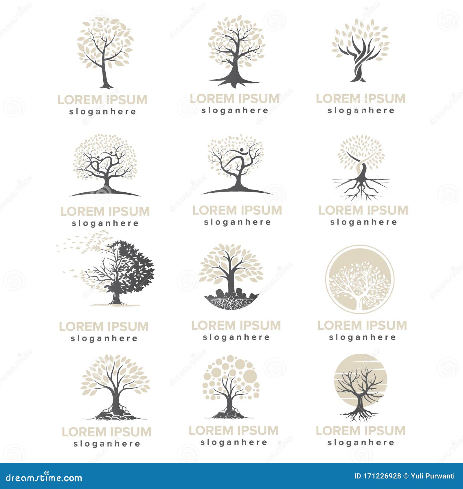 Business Tree Timeline Infographics. Vector Illustration ...