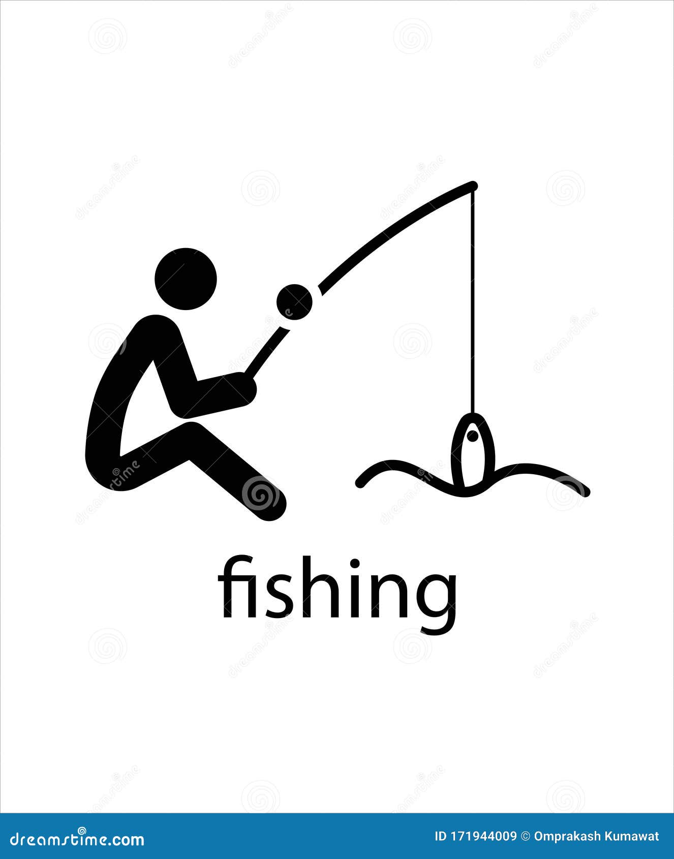 Man Fishing Icon
