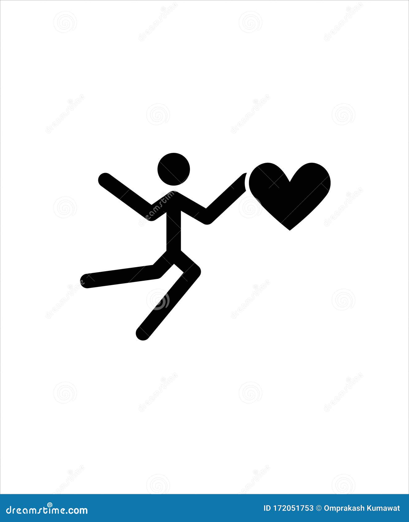 Man with Love Icon,flat Design Love Icon,best Illustration Design Icon ...