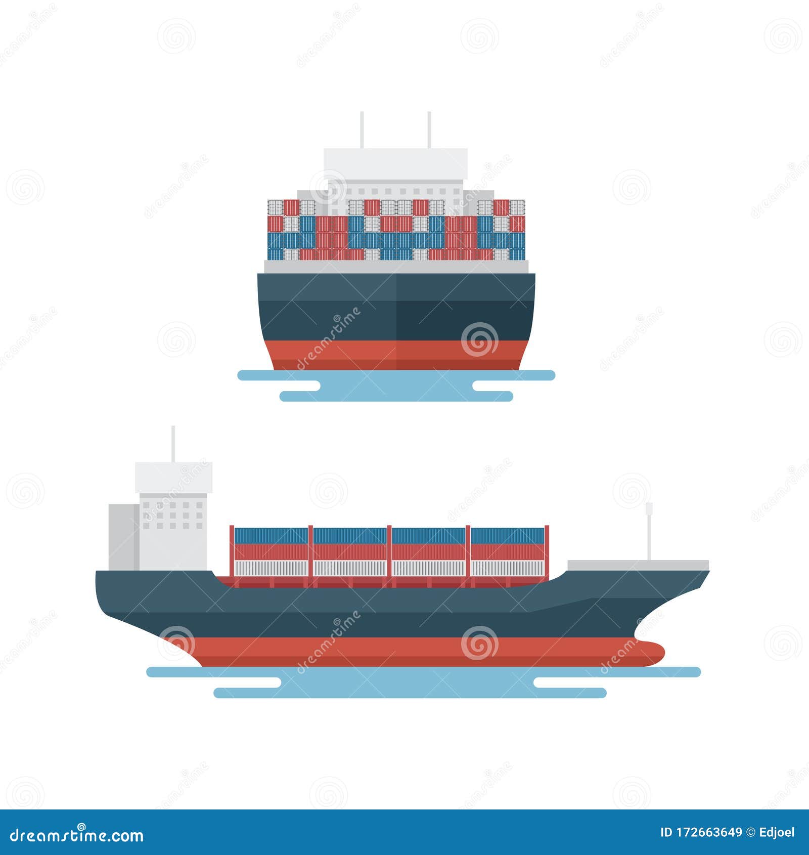 Transportation Logistics Container Transport Boat for Marine Export ...