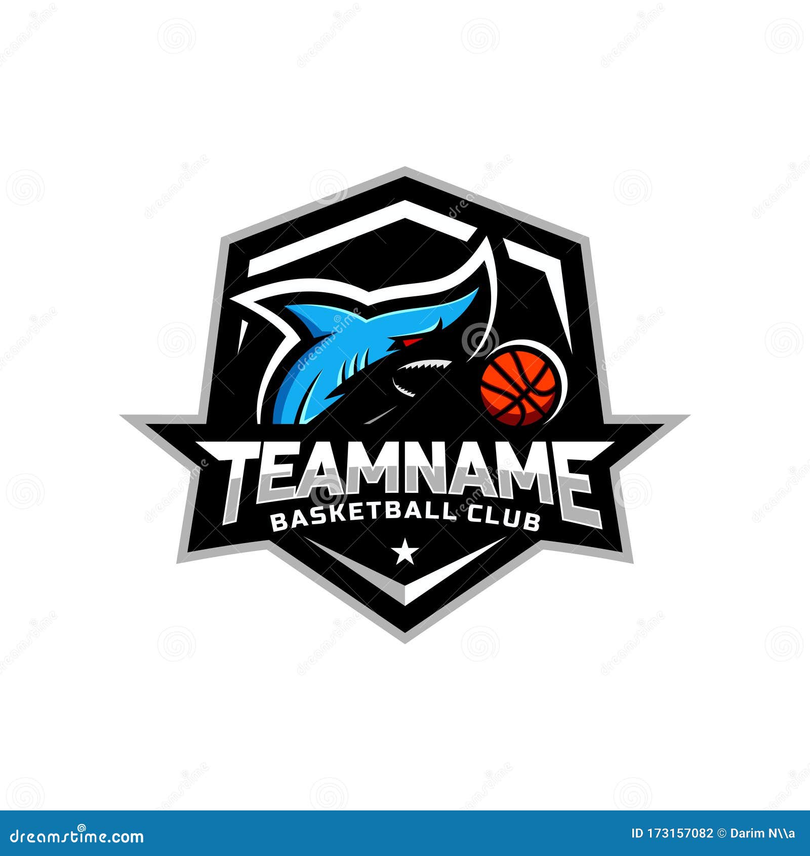 Sharks Logo Basketball