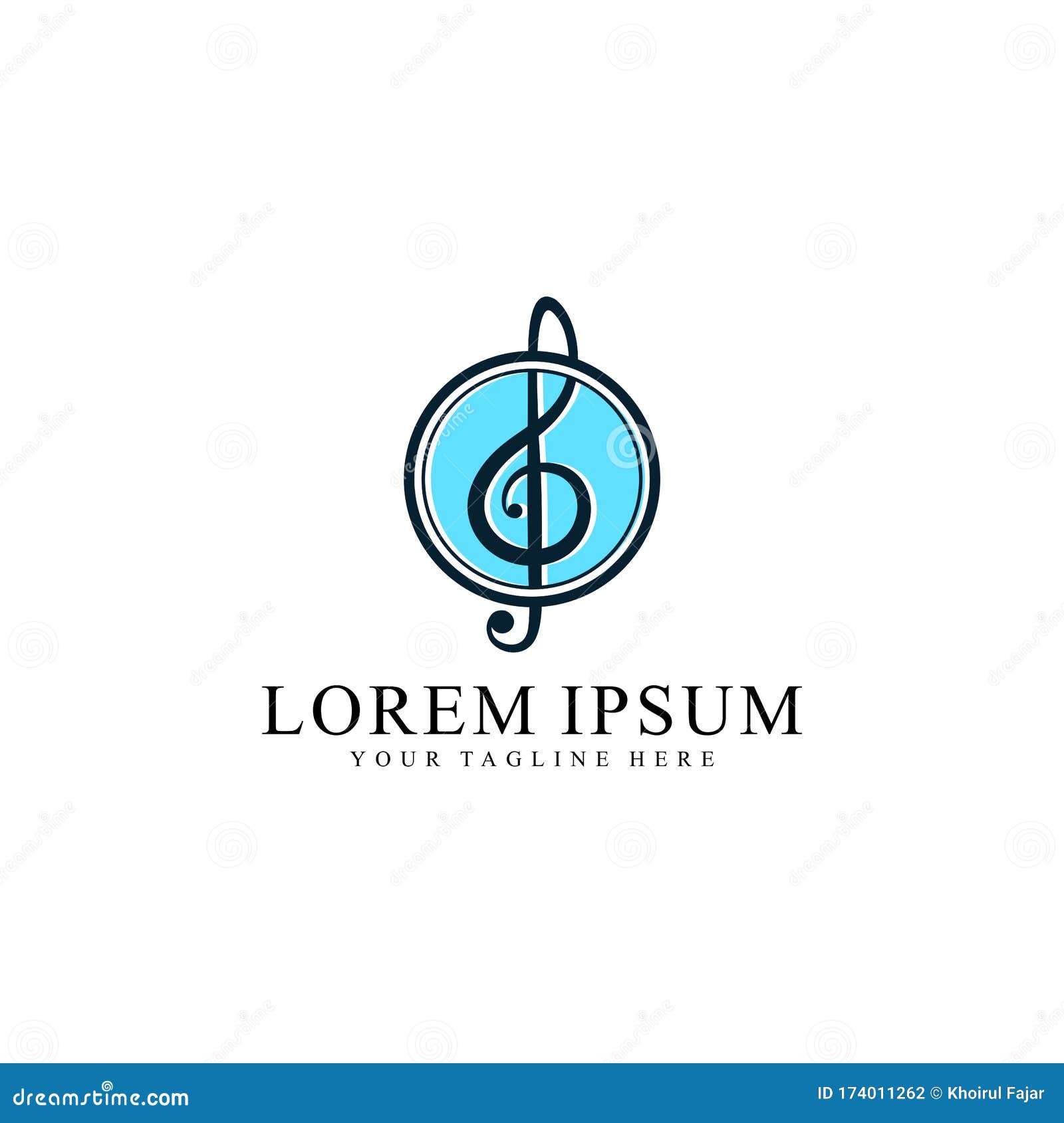 Music Logo Design Template. Music Note Sign. Musical Symbol Stock ...