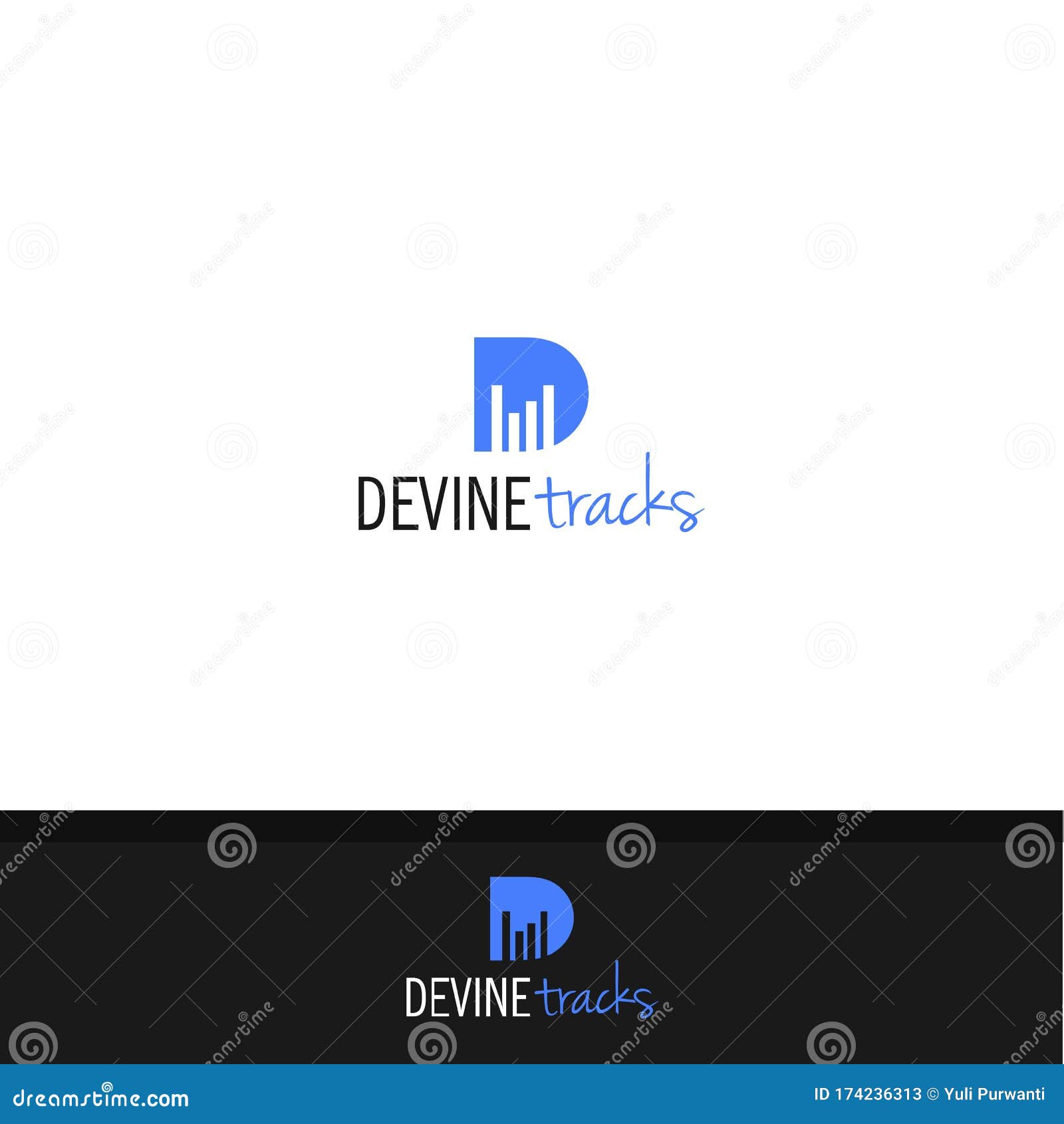 D TRACKS Business Letter - Logo Design Vector Stock Vector ...