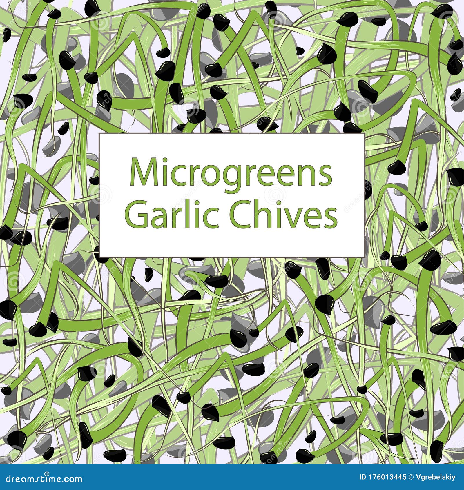 Onion Microgreens. Texture. Cartoon Vector | CartoonDealer.com #176013445