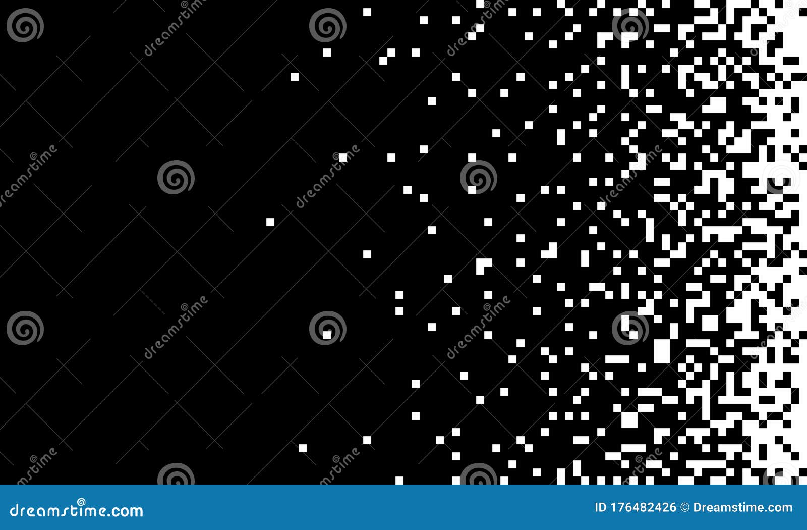 Pixels Scattered, Dissolve. Stock Vector - Illustration of pixilated ...