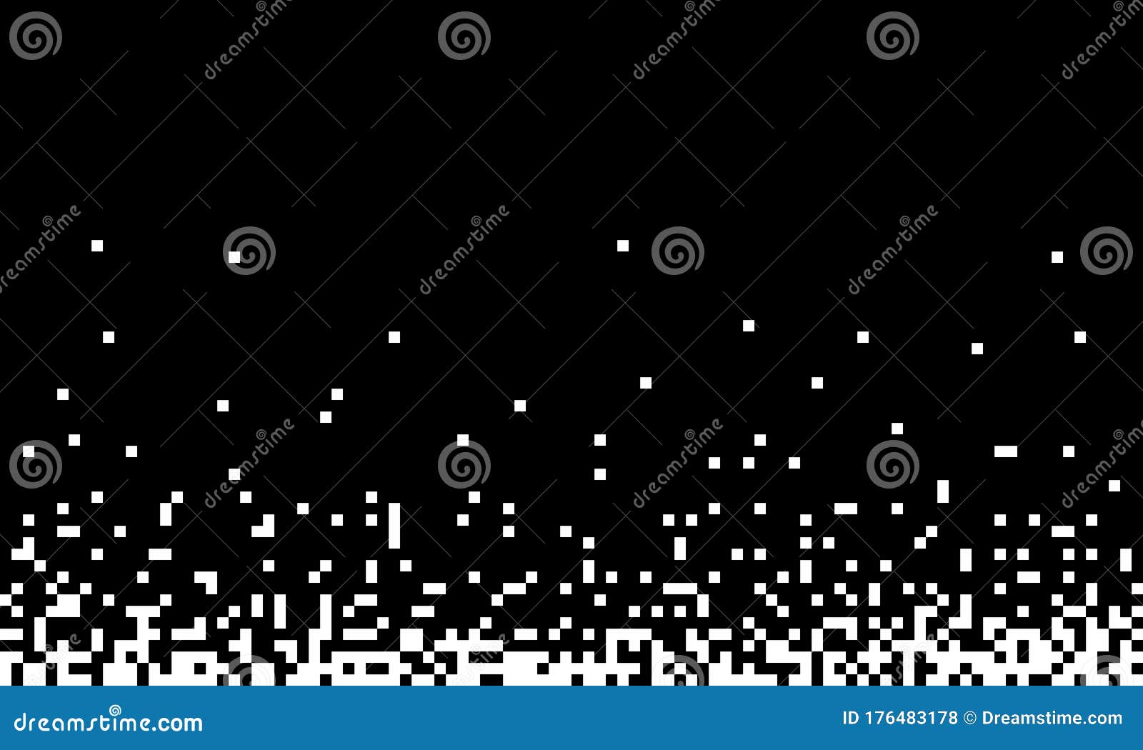 Pixels Scattered, Dissolve. Stock Vector - Illustration of pixilated ...