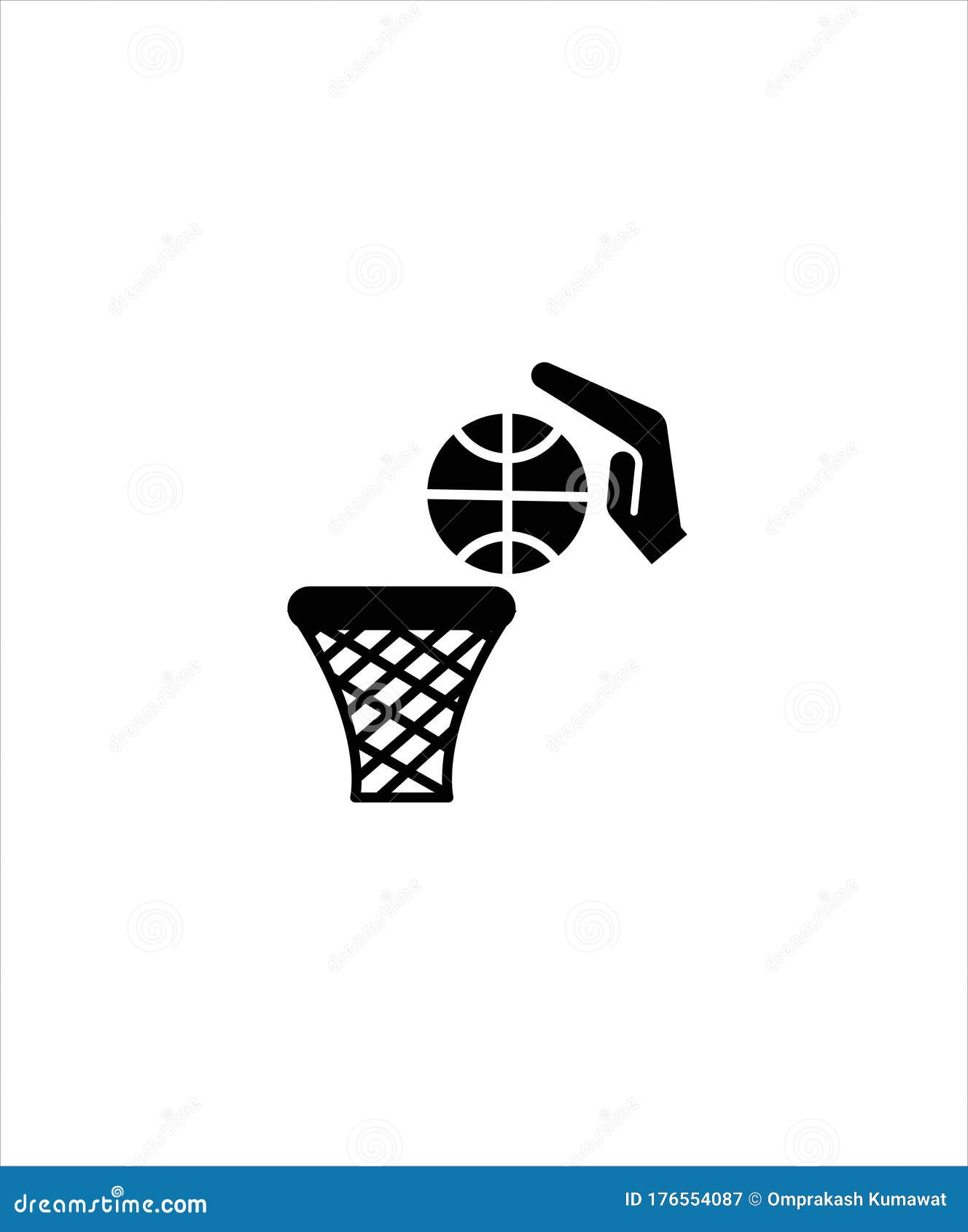Basketball with Hand Flat Icon,vector Best Illustration Design Icon ...