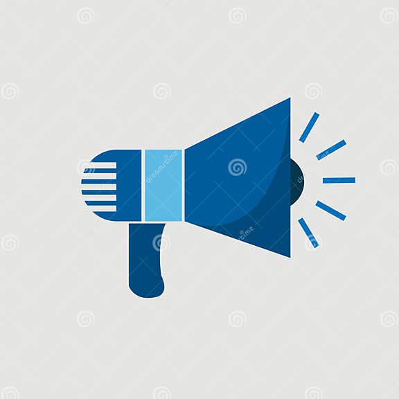 Mega phone sign in vector stock illustration. Illustration of equipment ...