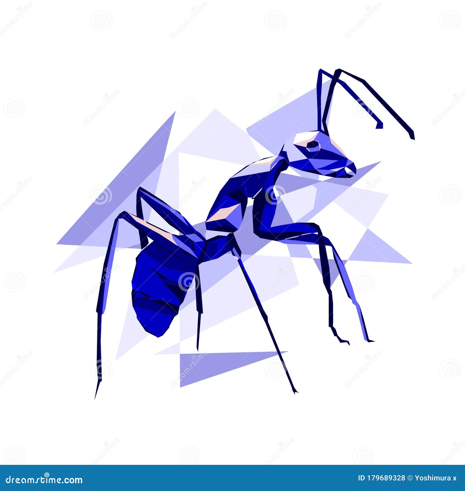 WPAP. Abstract Style Of Pop Art Like Ants Vector Illustration ...