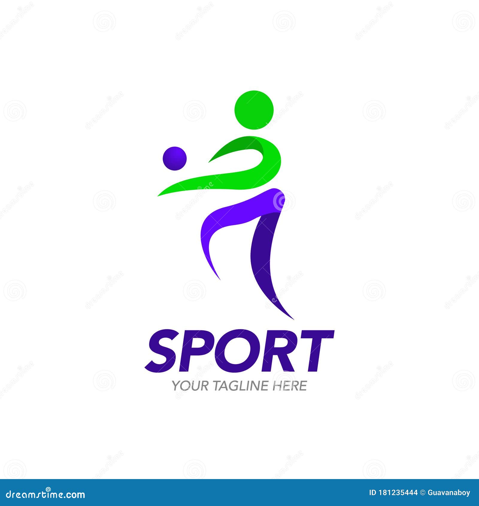 Abstract Shape for Sport Logo Stock Illustration - Illustration of ...