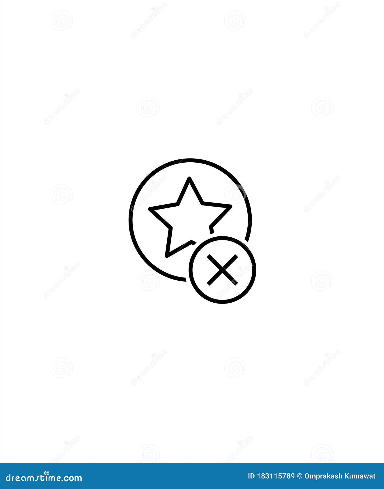 No Star Icon,vector Best Line Icon,vector Best Illustration Design Icon ...