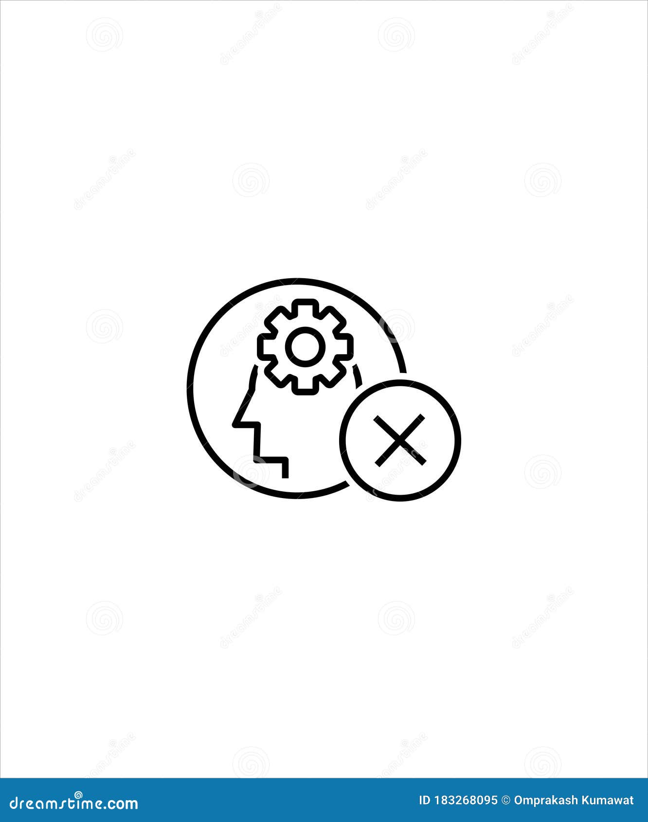 No Skill Icon,vector Best Line Icon,no Human Skill Icon. Stock Vector ...