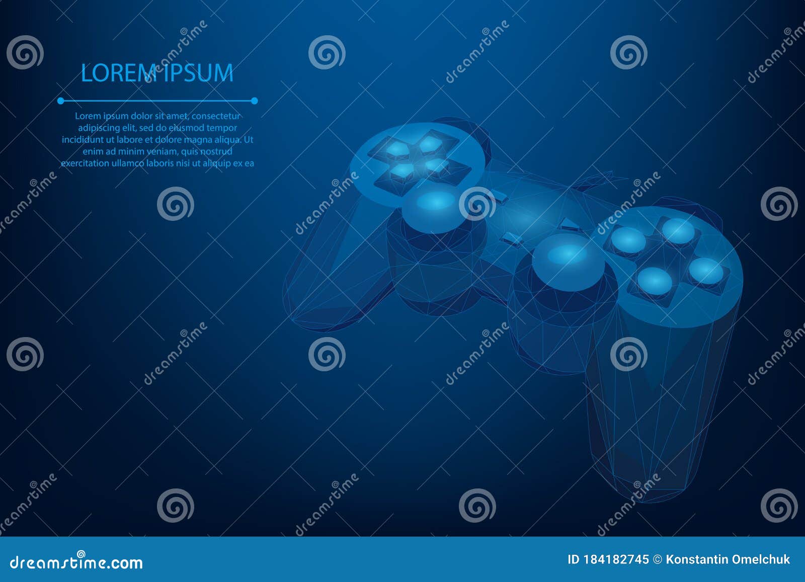 Abstract Joystick Button With Metal Texture Vector Illustration ...