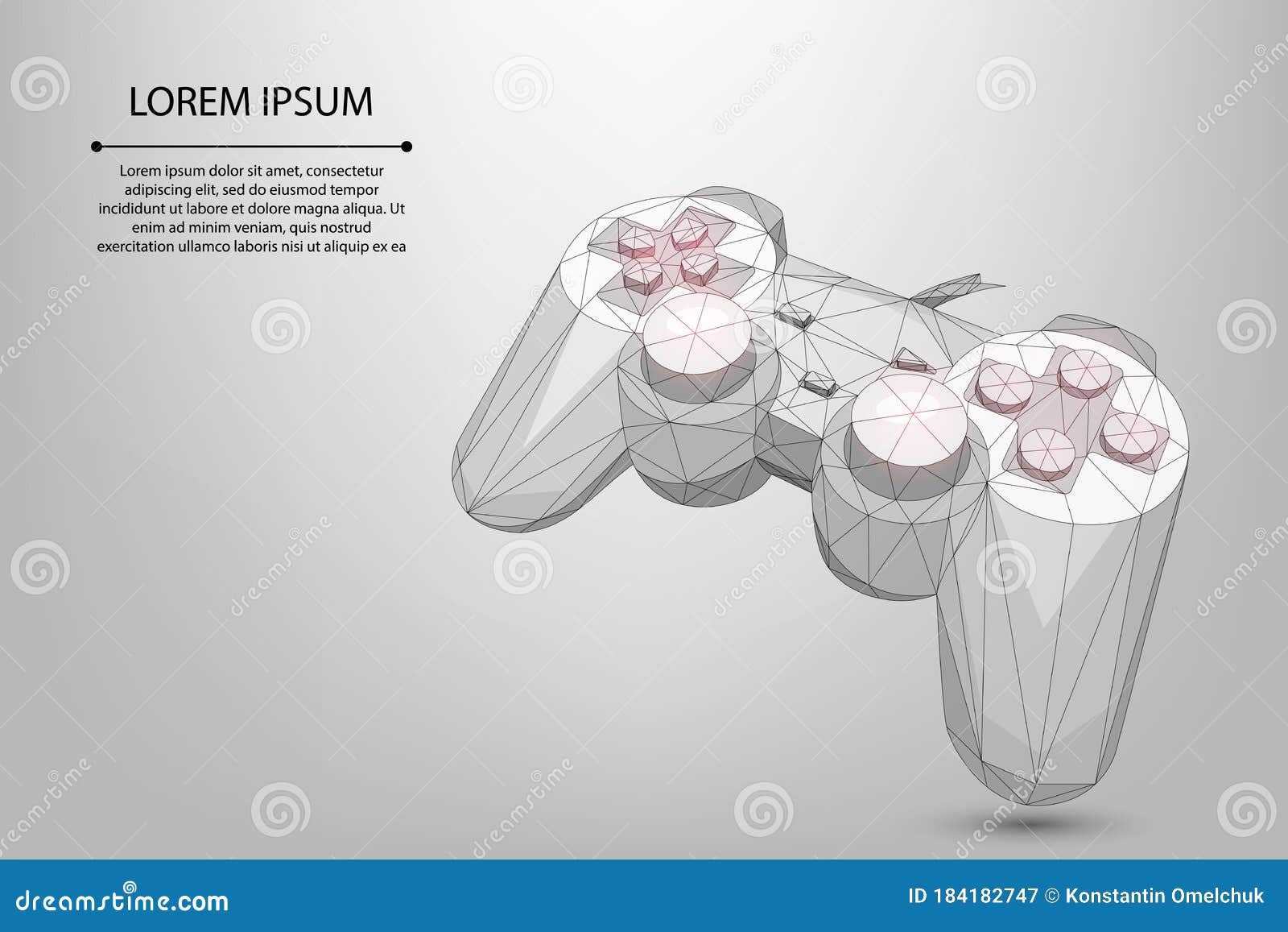 Abstract Joystick Button With Metal Texture Vector Illustration ...