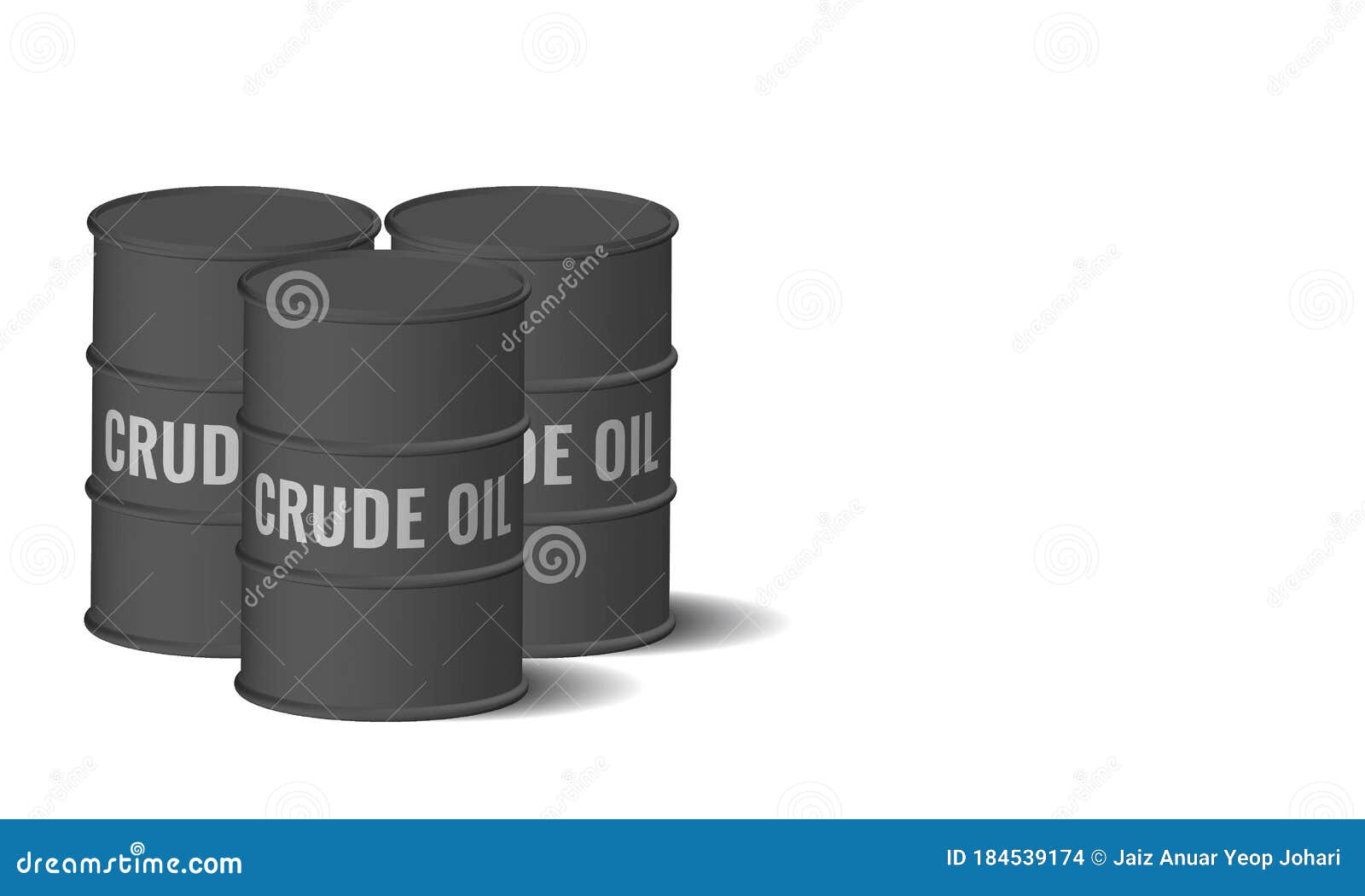 Crude Oil Barrel Isolated in White Stock Vector - Illustration of white ...