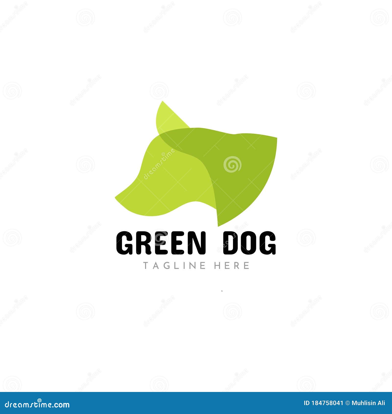 Green Dog Logo Concept Fit for Pet Store and Etc Stock Vector ...