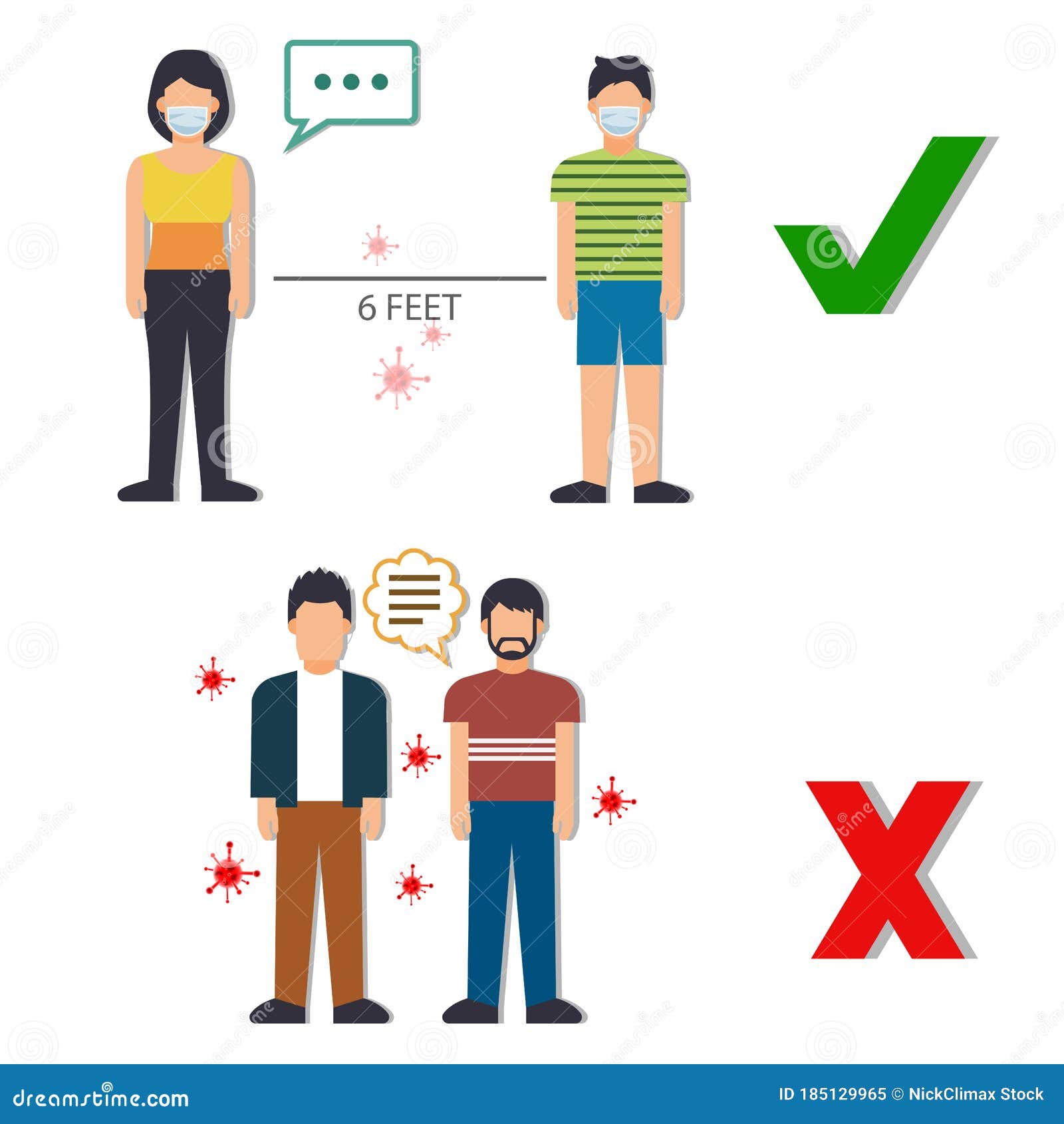 New Normal Women Cartoons With Masks Vector Design | CartoonDealer.com ...