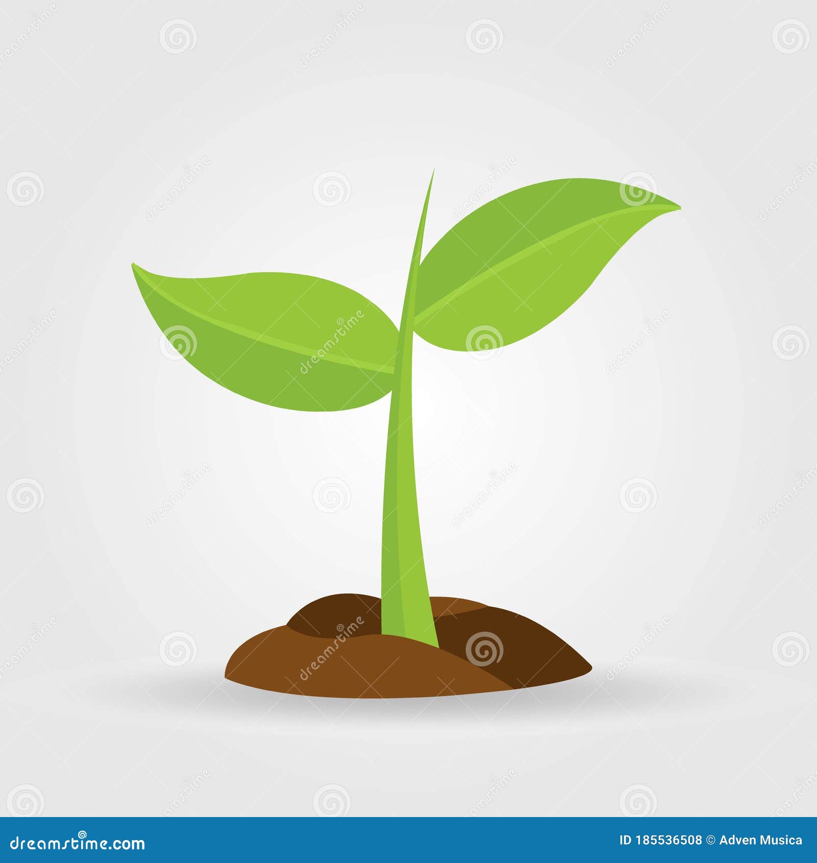 Saplings, Sprouts Growth Stages Vector Drawings Set | CartoonDealer.com ...