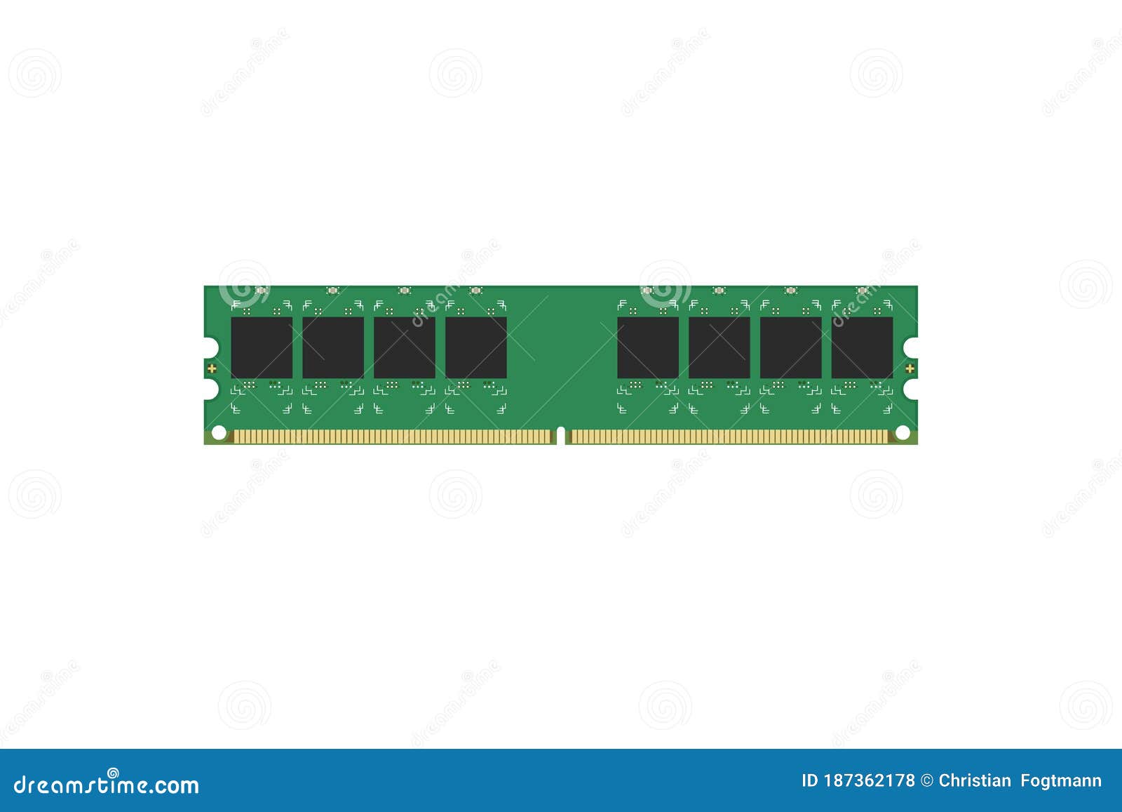 RAM Random Access Memory Blue Abstract Technology Futuristic Hud ...