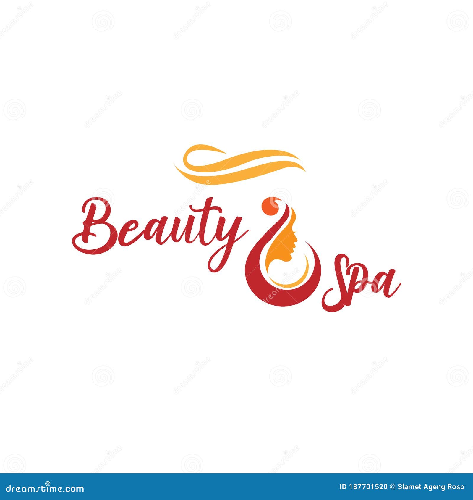 Beauty Spa Lettering Inscription Hand Drawn Logo Vector Stock Vector ...