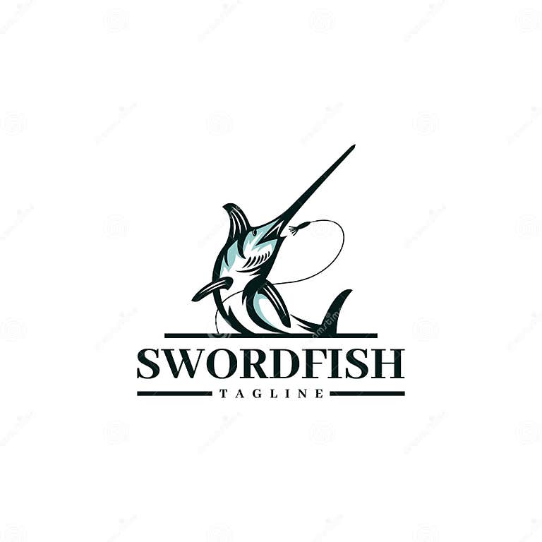 Swordfish Logo Vector Design Inspiration Stock Vector - Illustration of ...