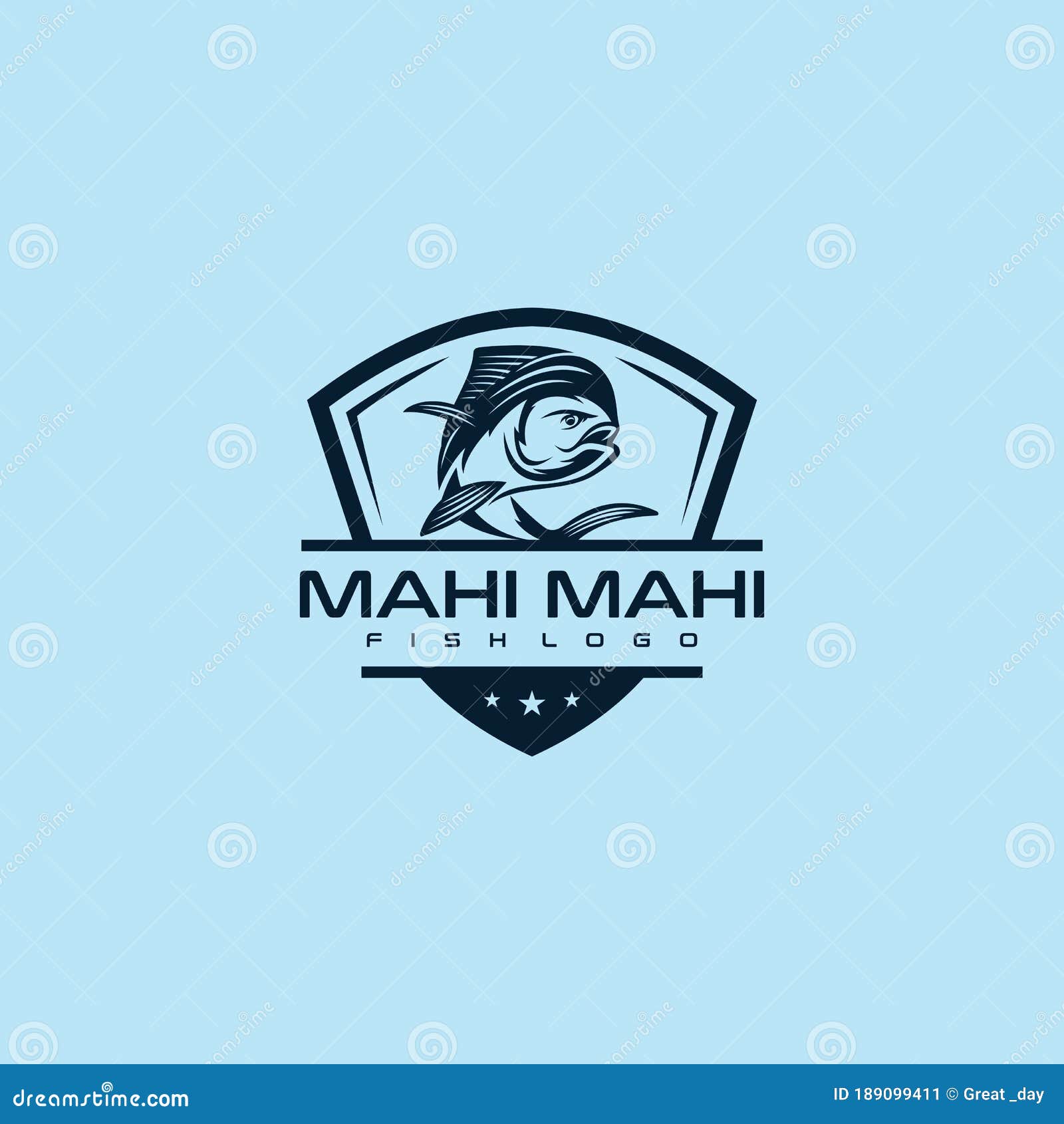 Mahi Mahi Logo Vector Design Inspiration Stock Vector - Illustration of ...