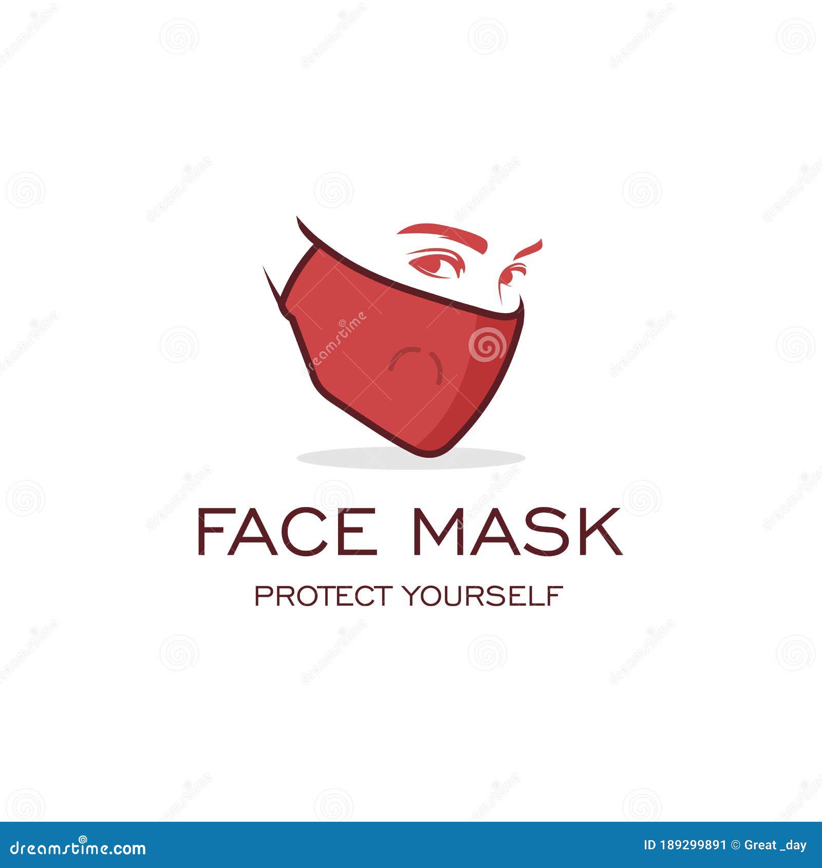 Medical Mask Logo Vector Design Inspiration Stock Vector - Illustration ...