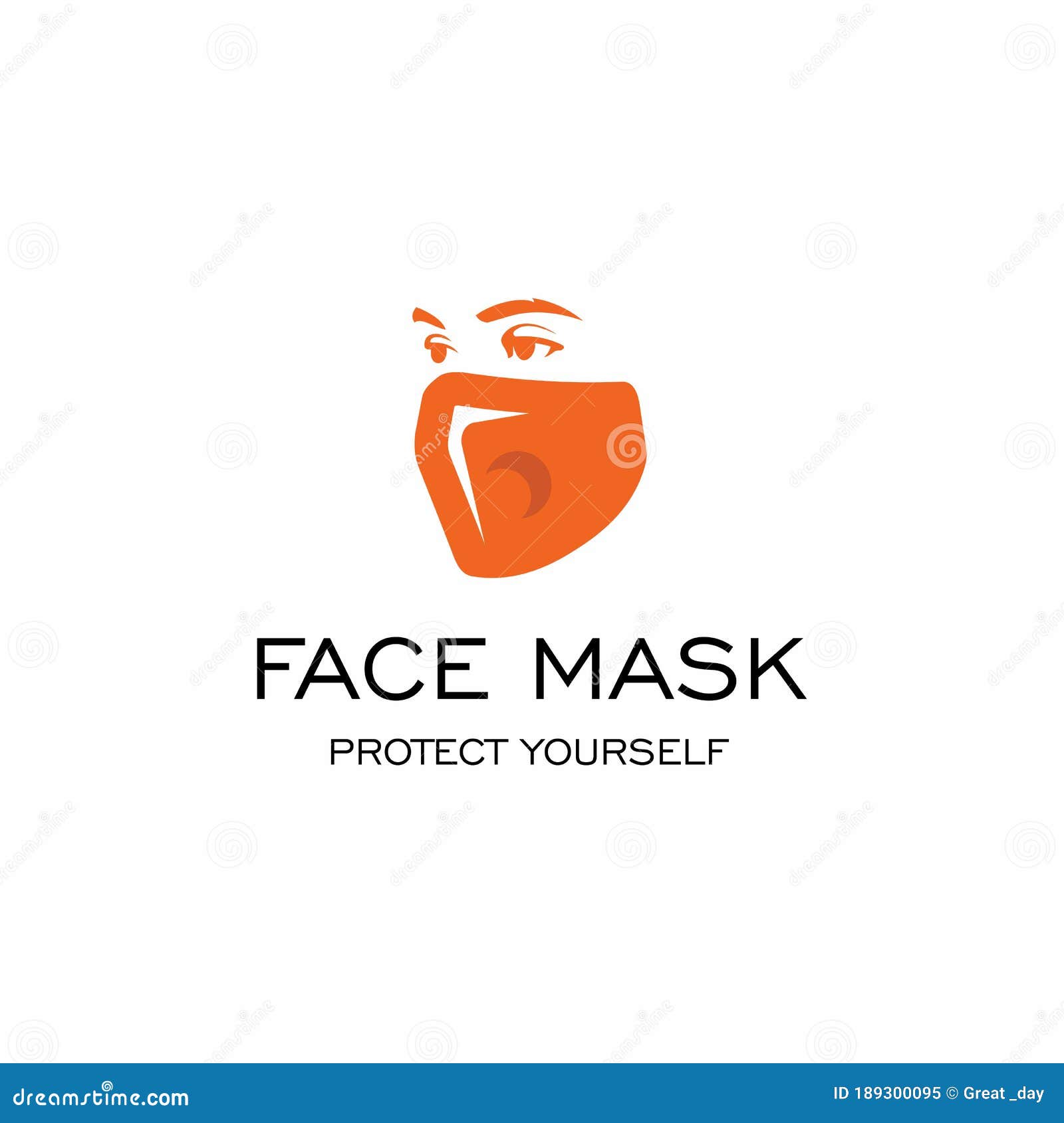 Medical Mask Logo Vector Design Inspiration Stock Vector - Illustration ...