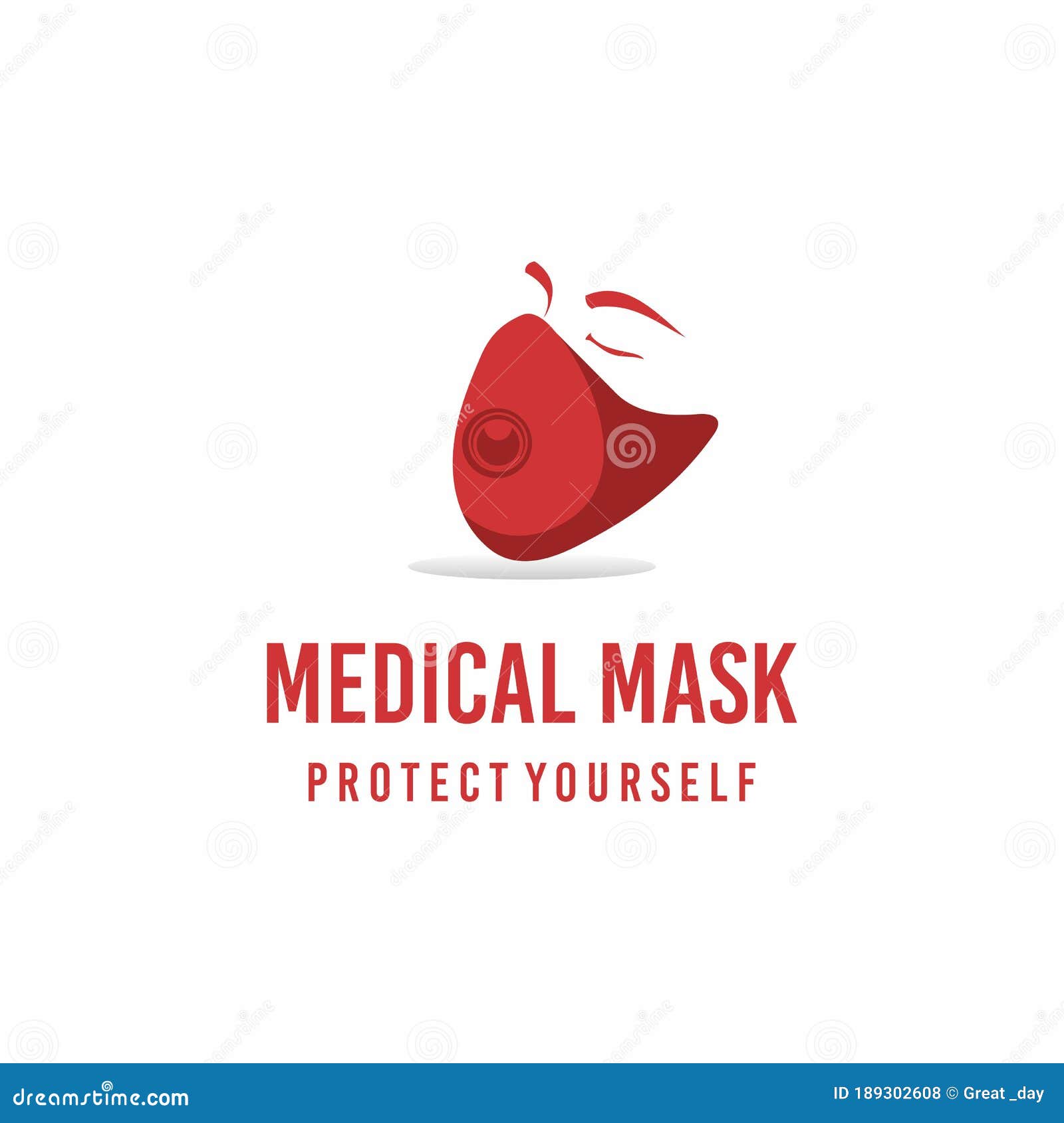Medical Mask Logo Vector Design Inspiration Stock Vector - Illustration ...