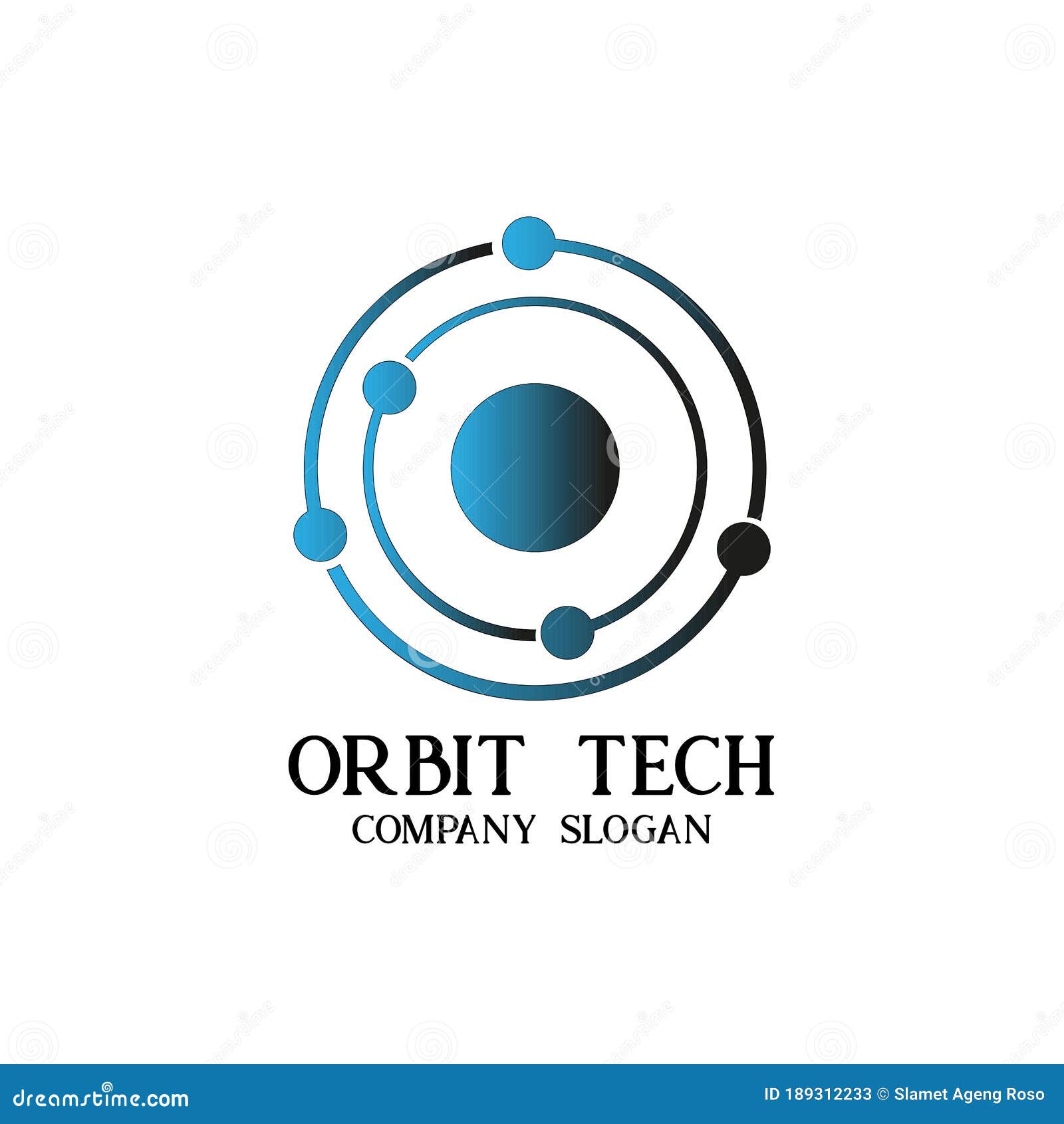 Orbit Circle Design Logo Vector. Stock Vector - Illustration of ...