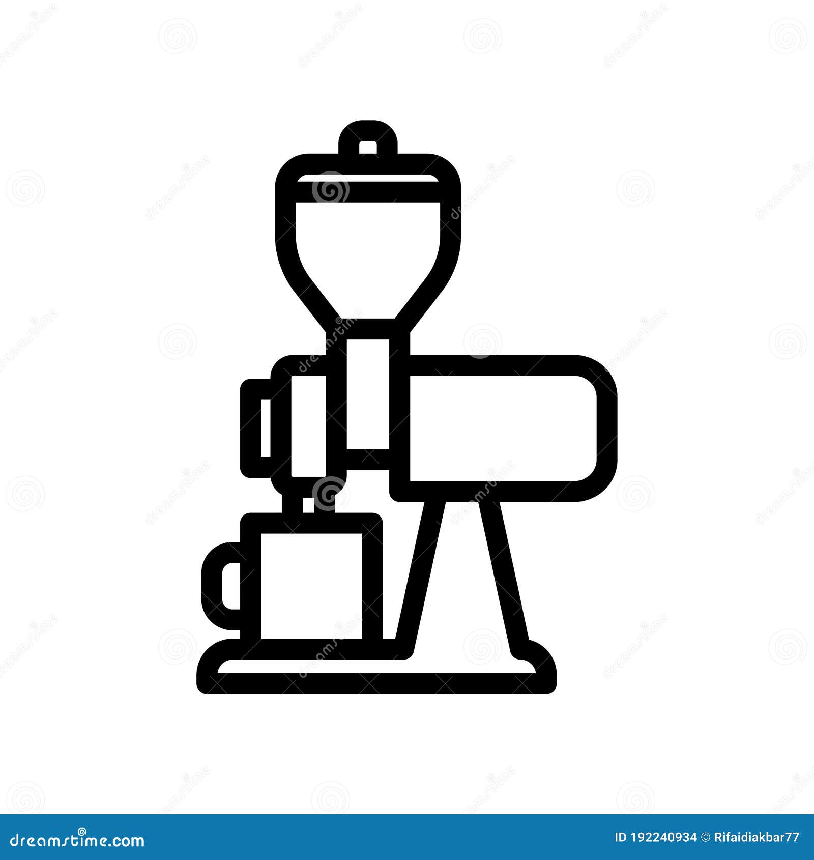 Red Electronic Coffee Scales Icon Isolated On Transparent Background ...